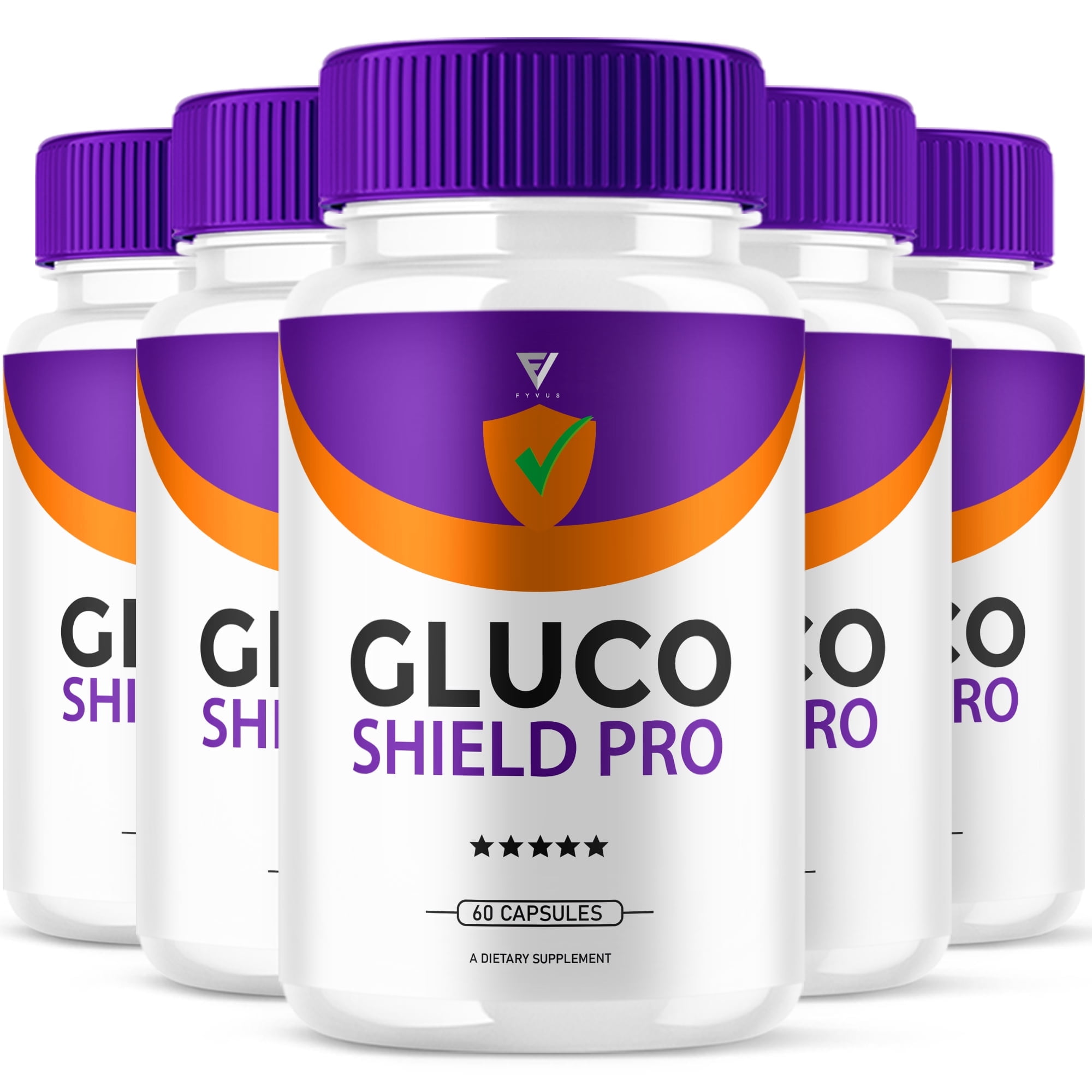 (5 Pack) Gluco Shield Pro Blood Support Supplement GlucoShield (300 ...