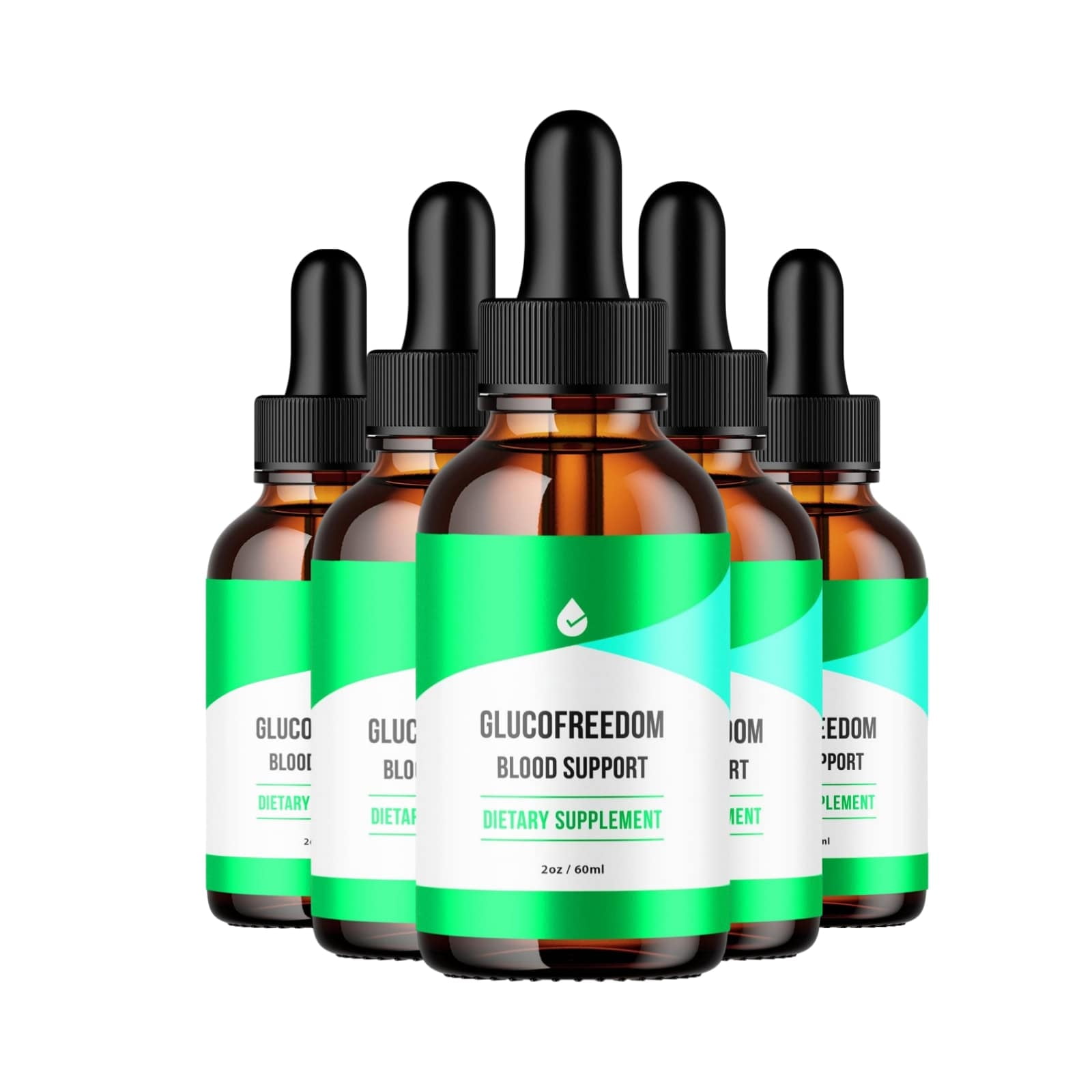 5-Pack GlucoFreedom Drops - Gluco Freedom Blood Drops for Healthy Blood ...