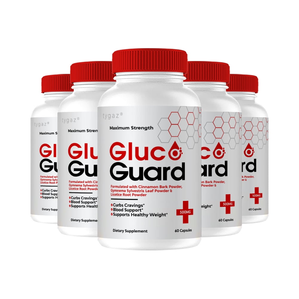 (5 Pack) GlucoGuard - Gluco Guard Advanced Pill Supplement - Walmart.com