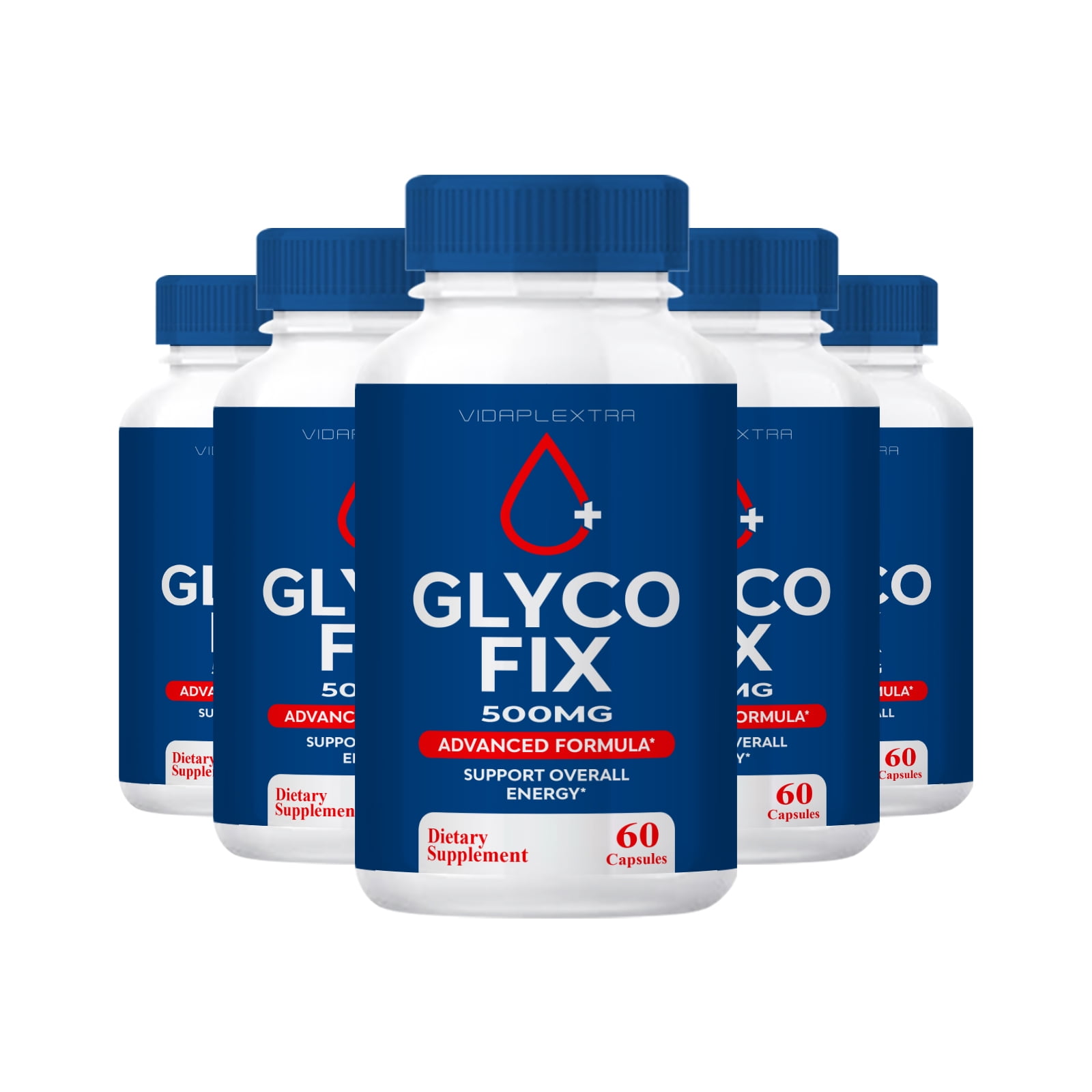 (5 Pack) Glyco Fix Capsules - Glyco Fix Advanced Capsules - Walmart.com