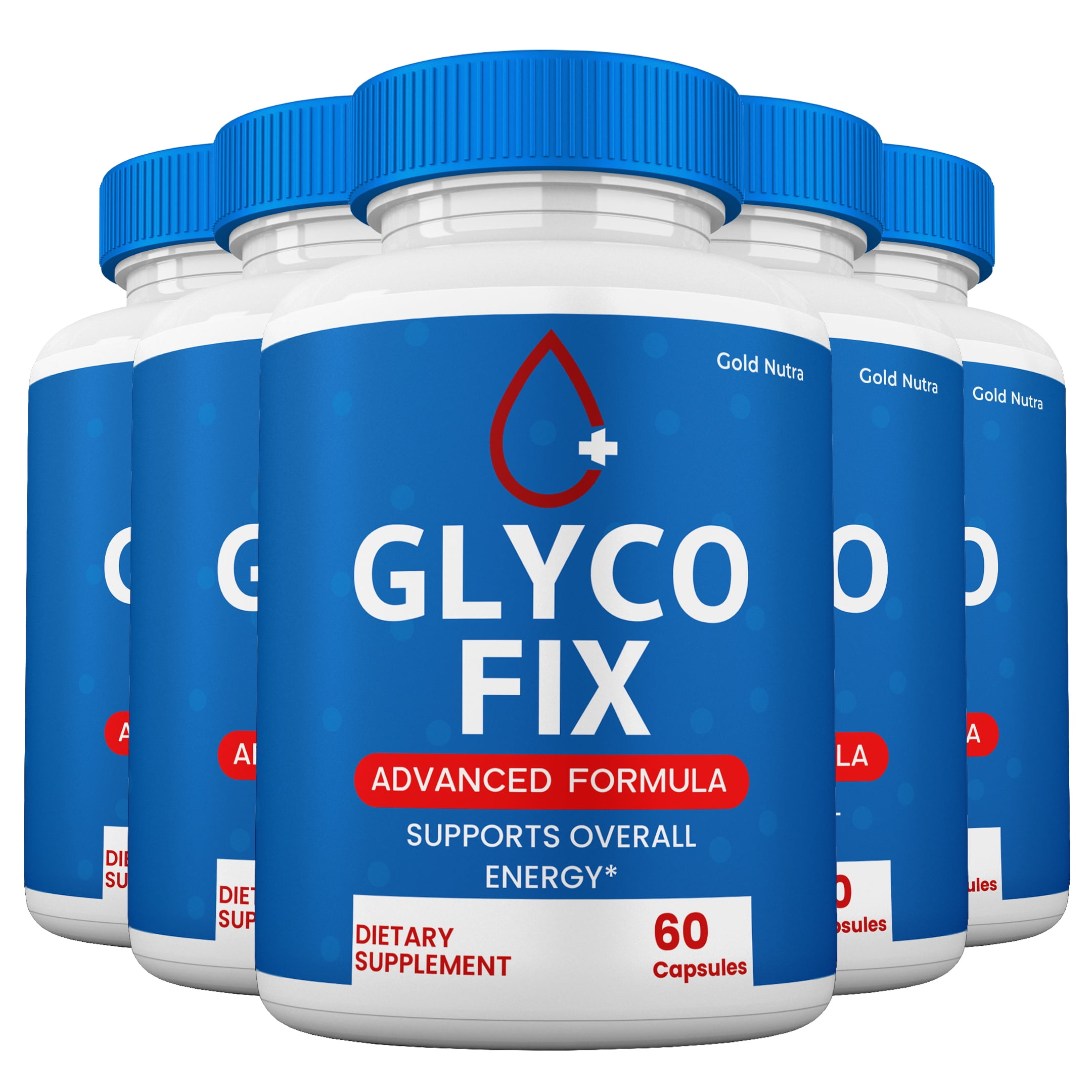 (5 Pack) Glyco Fix Glycogen Capsules, Glyco Fix Pills Blood Support ...