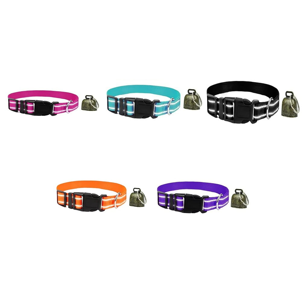 5 Pack Goat Collars with Bells, Adjustable Nylon Sheep Collars ...