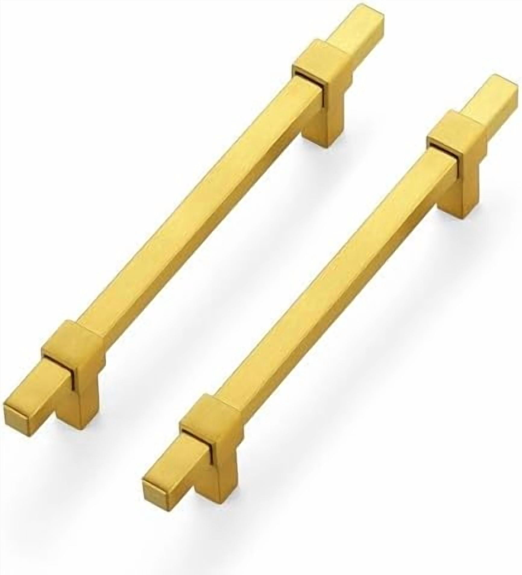 5 Pack Gold Cabinet Handles - 5" Hole Center Cabinet Pulls Drawer Pulls ...
