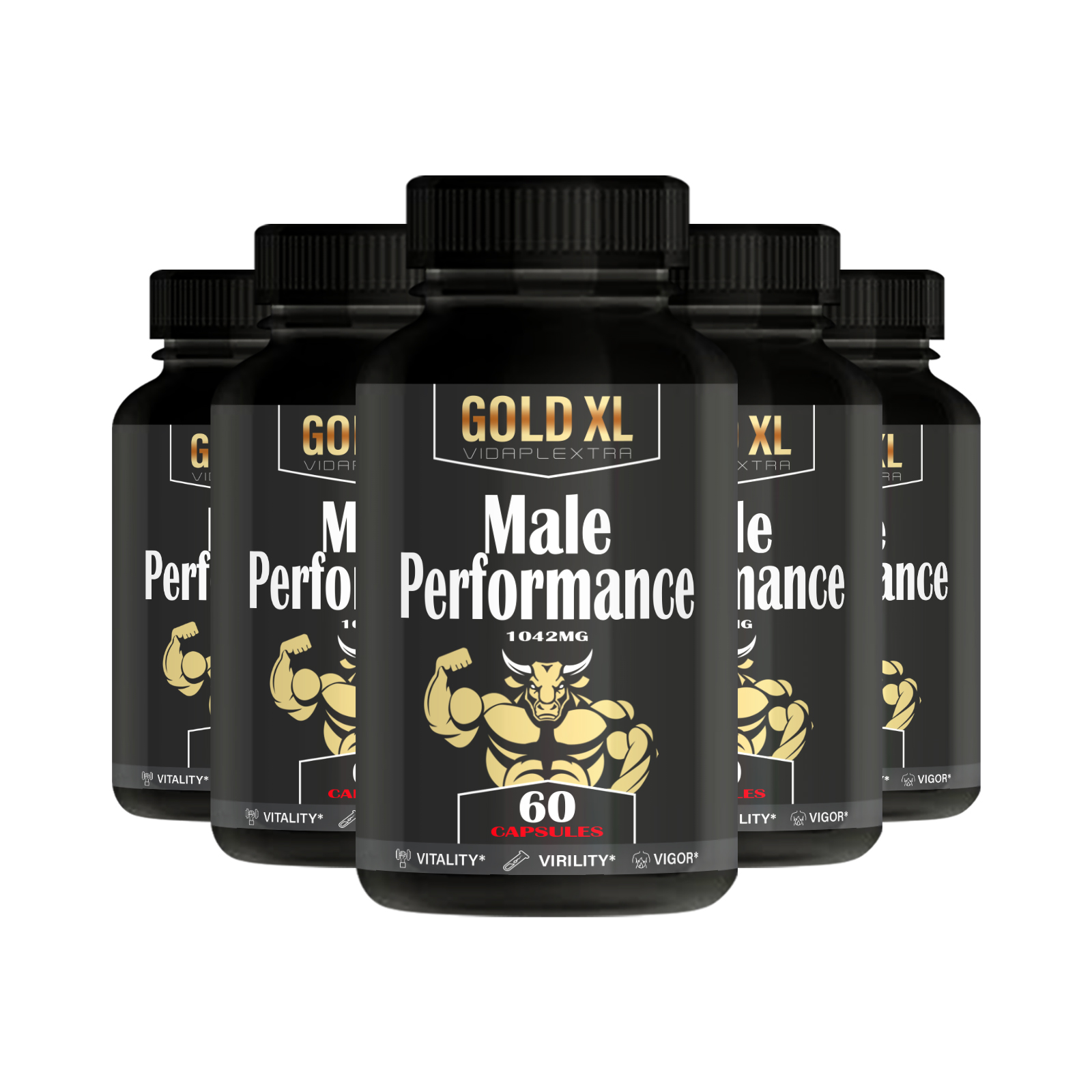 (5 Pack) Gold XL Capsules - Gold XL Advanced Capsules - Walmart.com