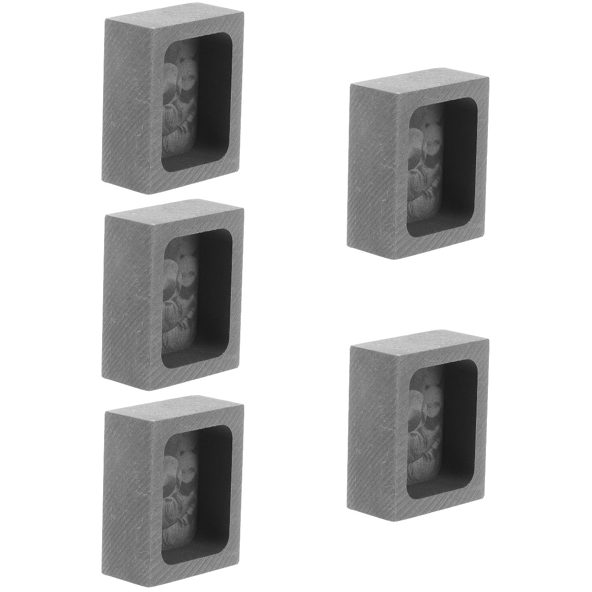 5 Pack Graphite Mold Sliver Casting Molds Fondant Delft Black - Walmart.com