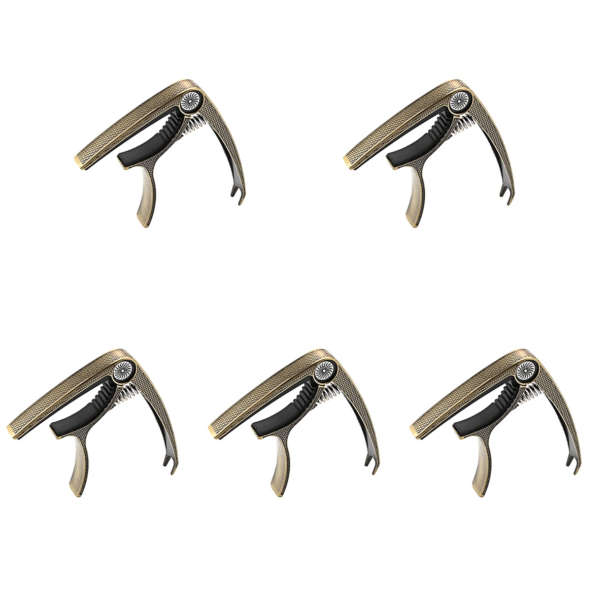 5 Pack Guitar Tone Modified Clip Capo Clamp Accessories Electric Brown ...
