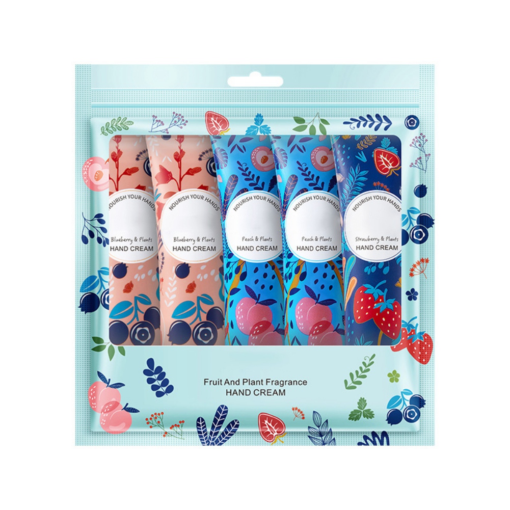 5 Pack Hand Cream Kit, Plant Fragrance Moisturizing Hand Care Cream ...