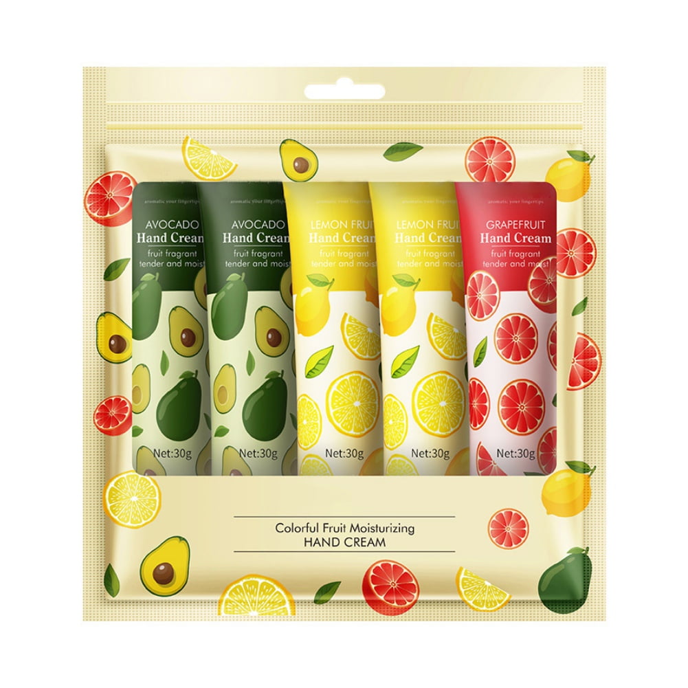 5 Pack Hand Cream Kit, Plant Fragrance Moisturizing Hand Care Cream ...