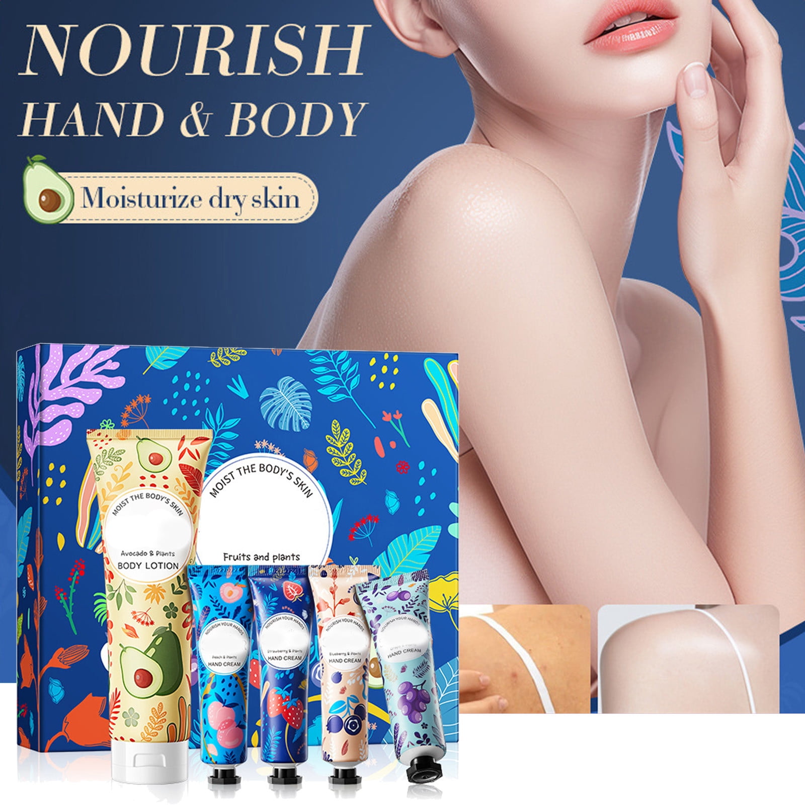 5 Pack Hand Cream Skincare Gift Set,Womens Gifts,Natural Plant Fragrance Hand Lotion for Dry ...