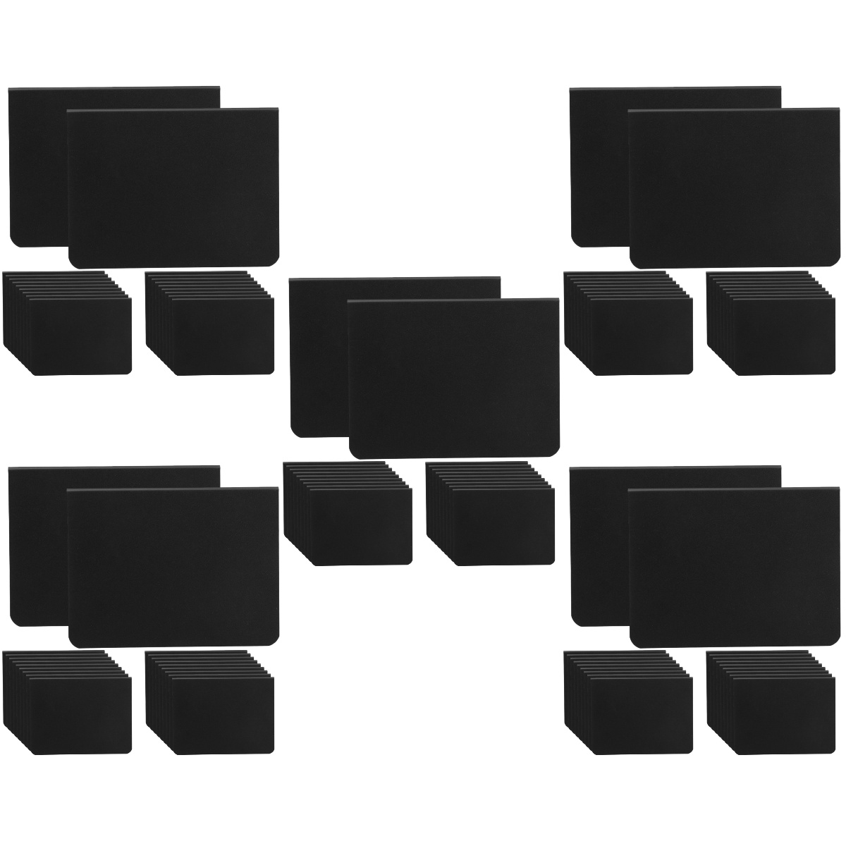 5 Pack Handwritten Stand Small Chalkboard Signs Mini Easel Tabletop ...