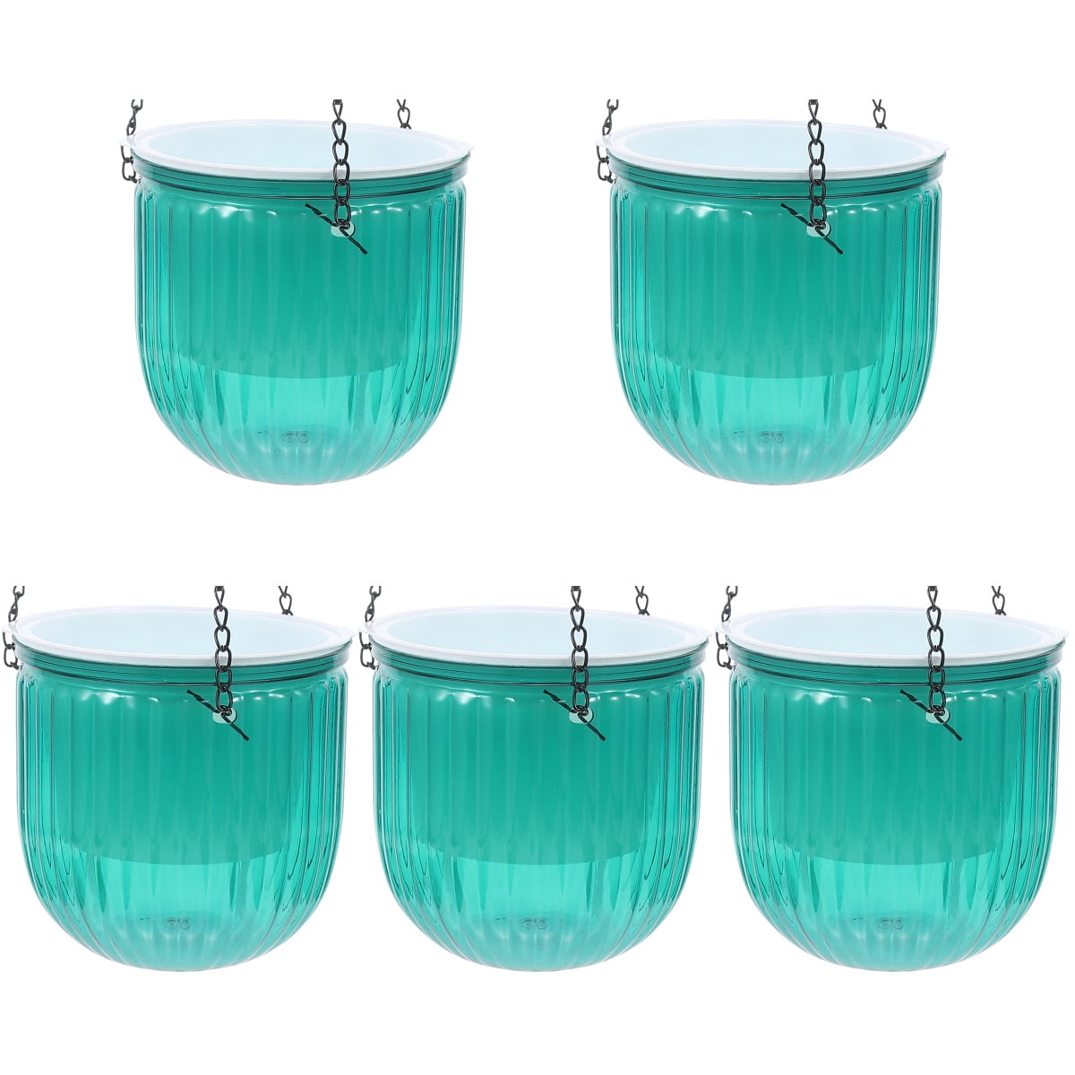5 Pack Hanging Flower Pots Baskets Indoor Plant Watering Devices Plants ...
