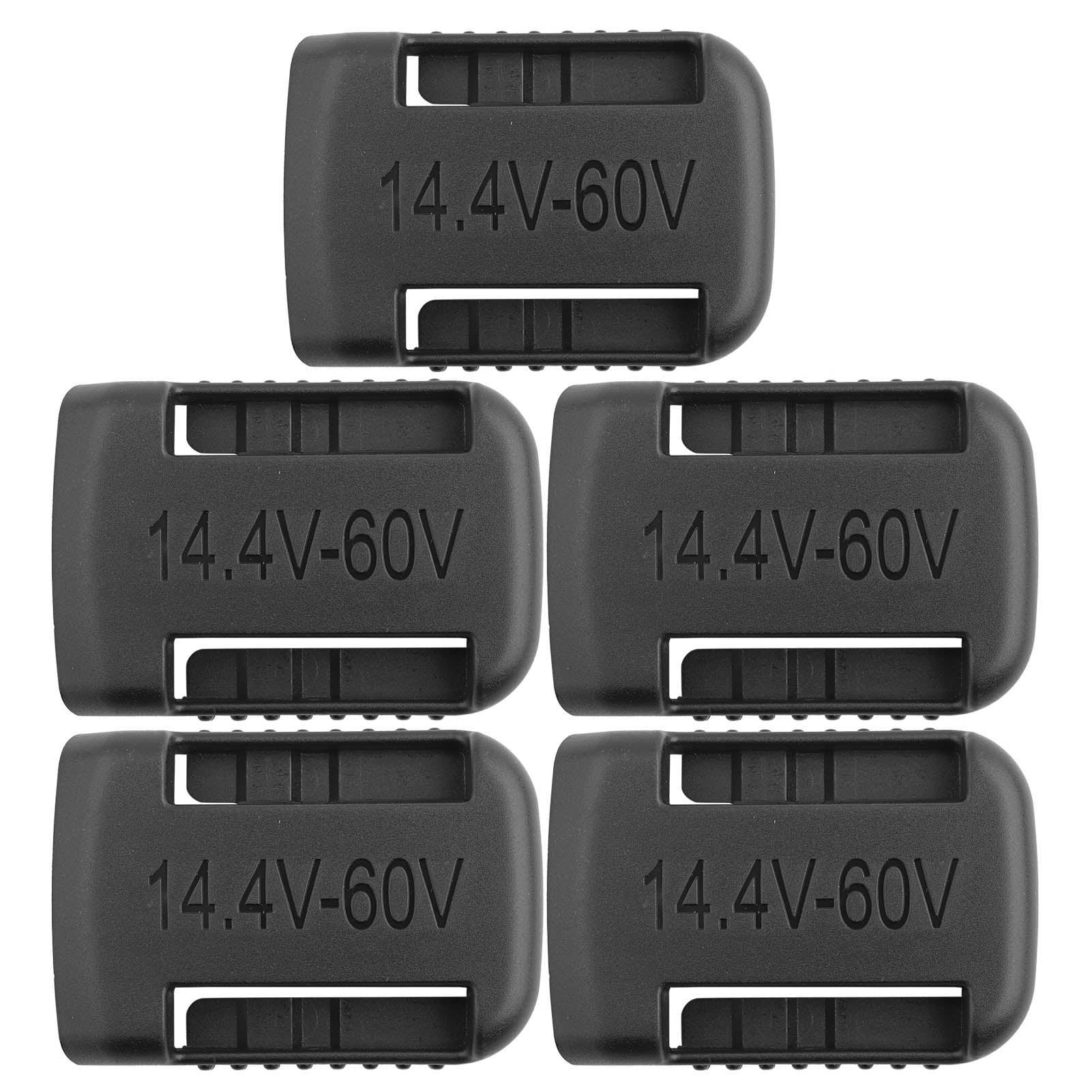 5-Pack Heavy-Duty Holder for 14.4V-60V Batteries, Space-Saving Storage ...