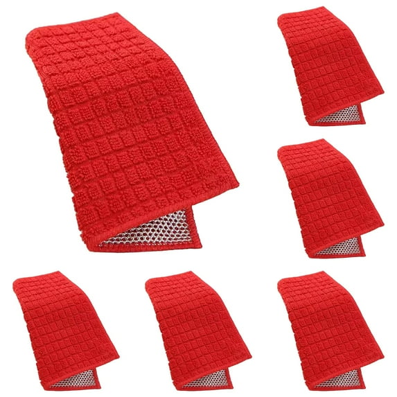 5-Pack Heavy-Duty Kitchen Scrubbing Cloths – Double-Layer Silver Wire ...