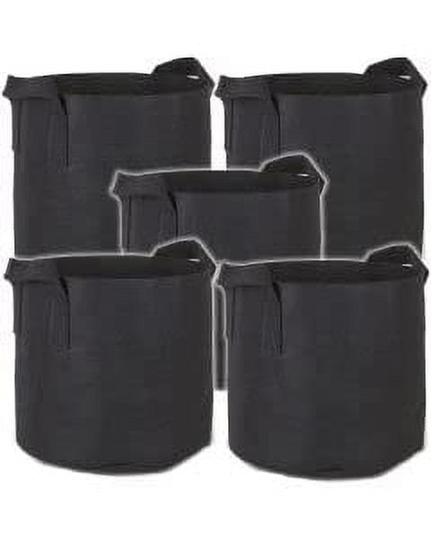 5 Pack, Heavy Duty Nursery Grow Bags - Great for Growing Trees, Bushes ...