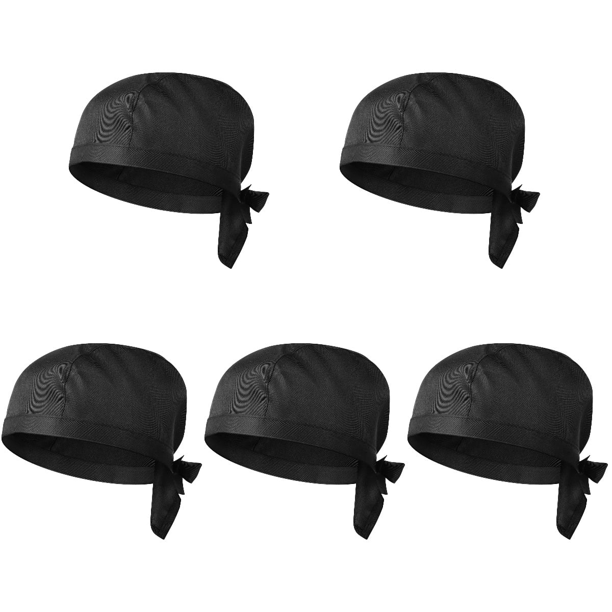 5 Pack Helmet Hair Net Uniform Cap Pirate Chef Hat Kids Restaurant Work ...