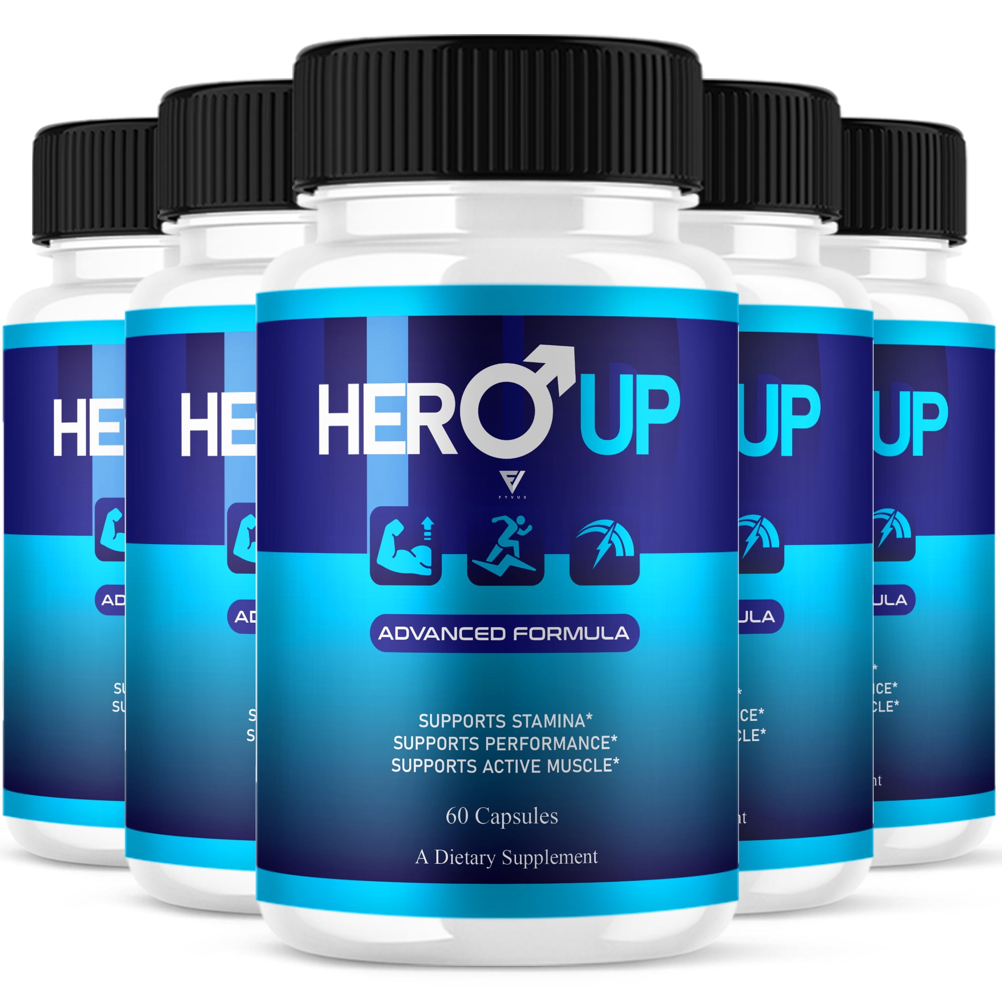 (5 Pack) Hero Up Advanced Performance Pills, HeroUp Maximum Strength ...