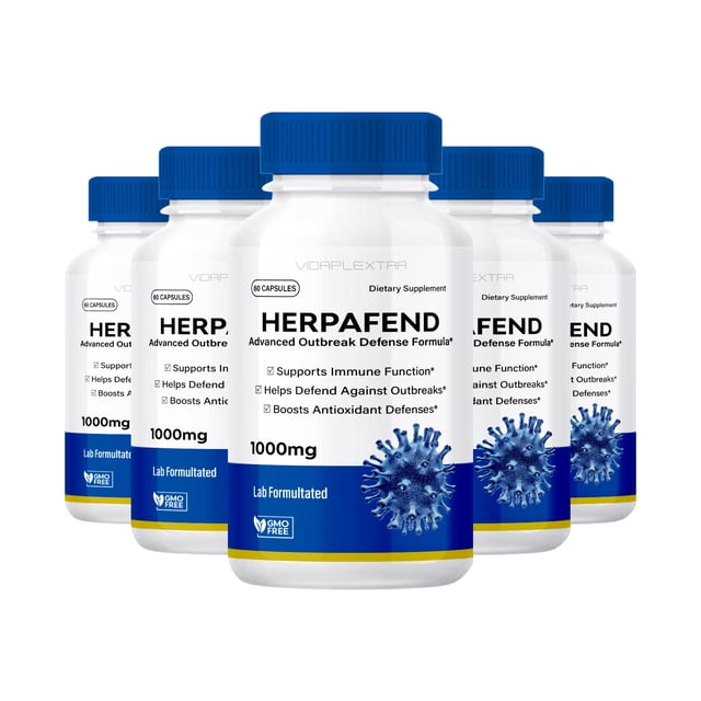 (5 Pack) Herpafend - Herpafend Advanced Capsules - Walmart.com