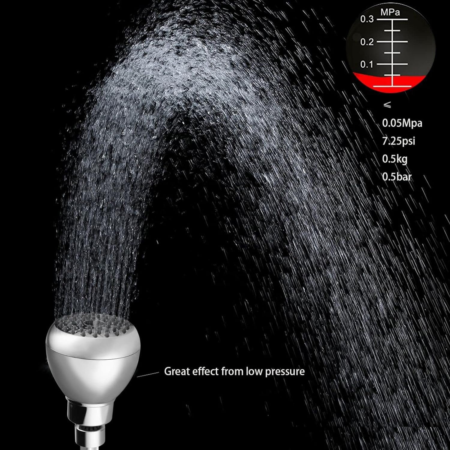5 Pack High Pressure Shower Head - Powerful Bathroom Pressure Boosting ...