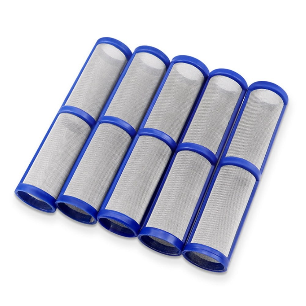 5 Pack High quality Stainless Steel Airless Spray Filters 100 Mesh Blue ...