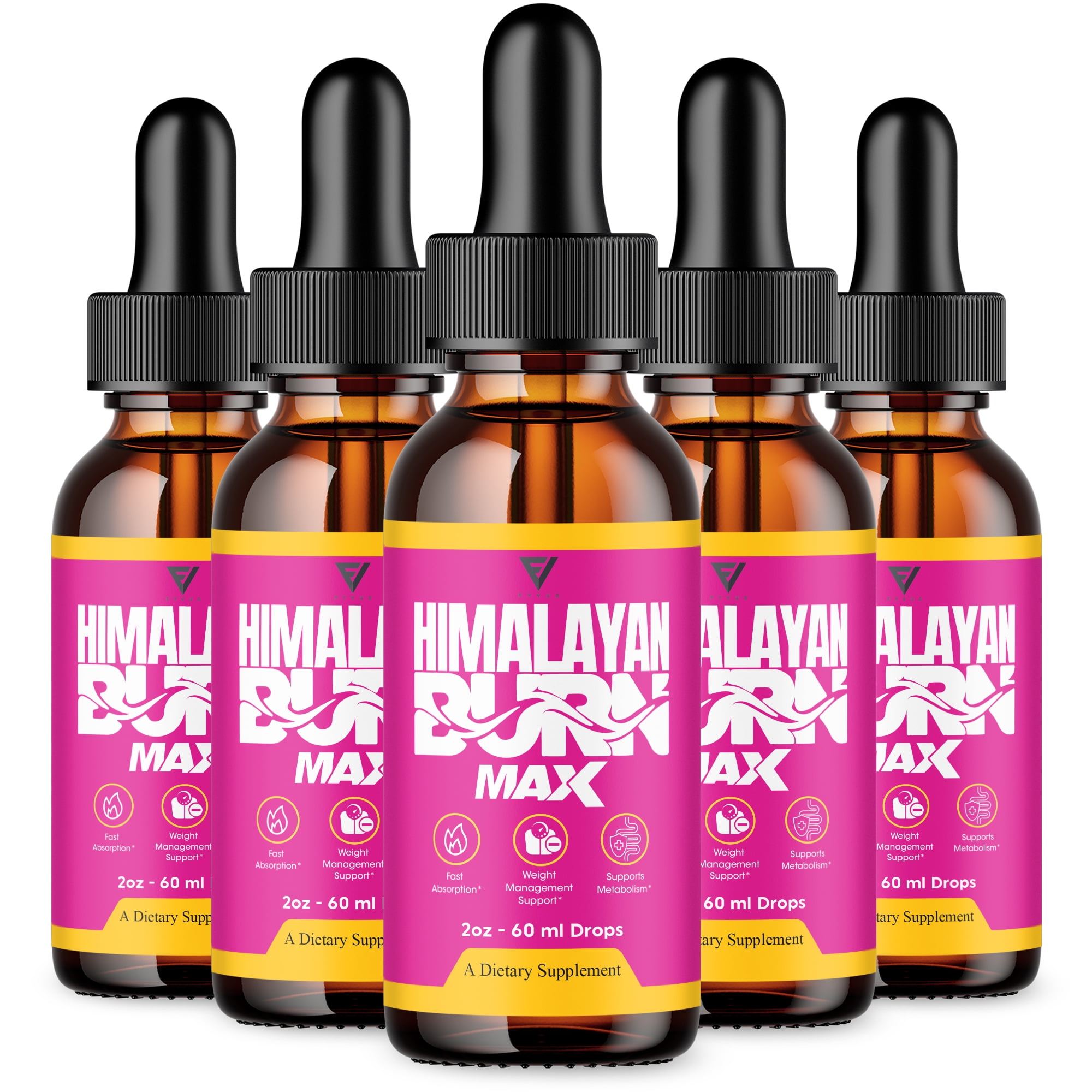 Fyvus Himalayan Burn Max Drops, Nutrition Supplement with Targeted ...