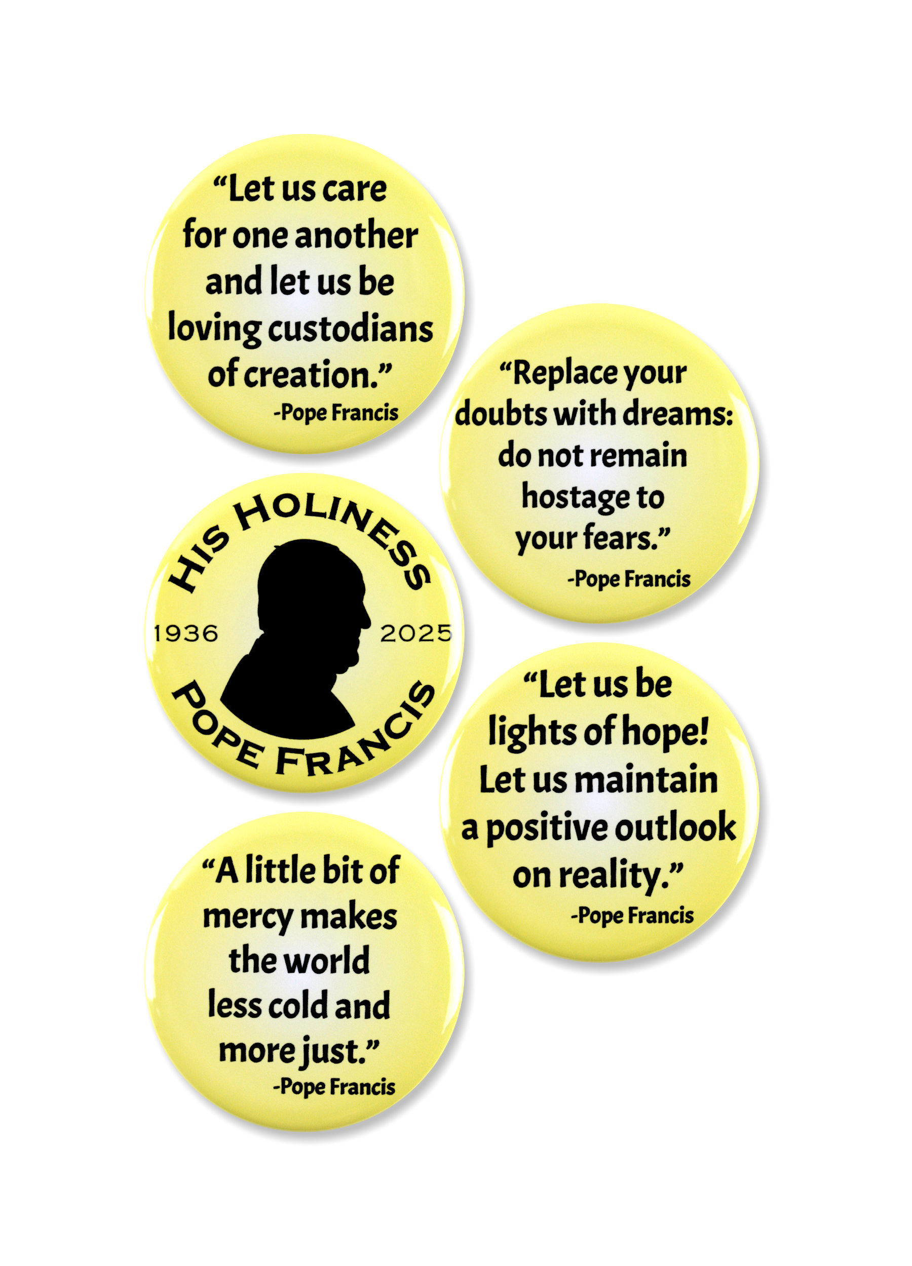 5 Pack - Honoring His Holiness Pope Francis Memorial Quotes and Lessons ...