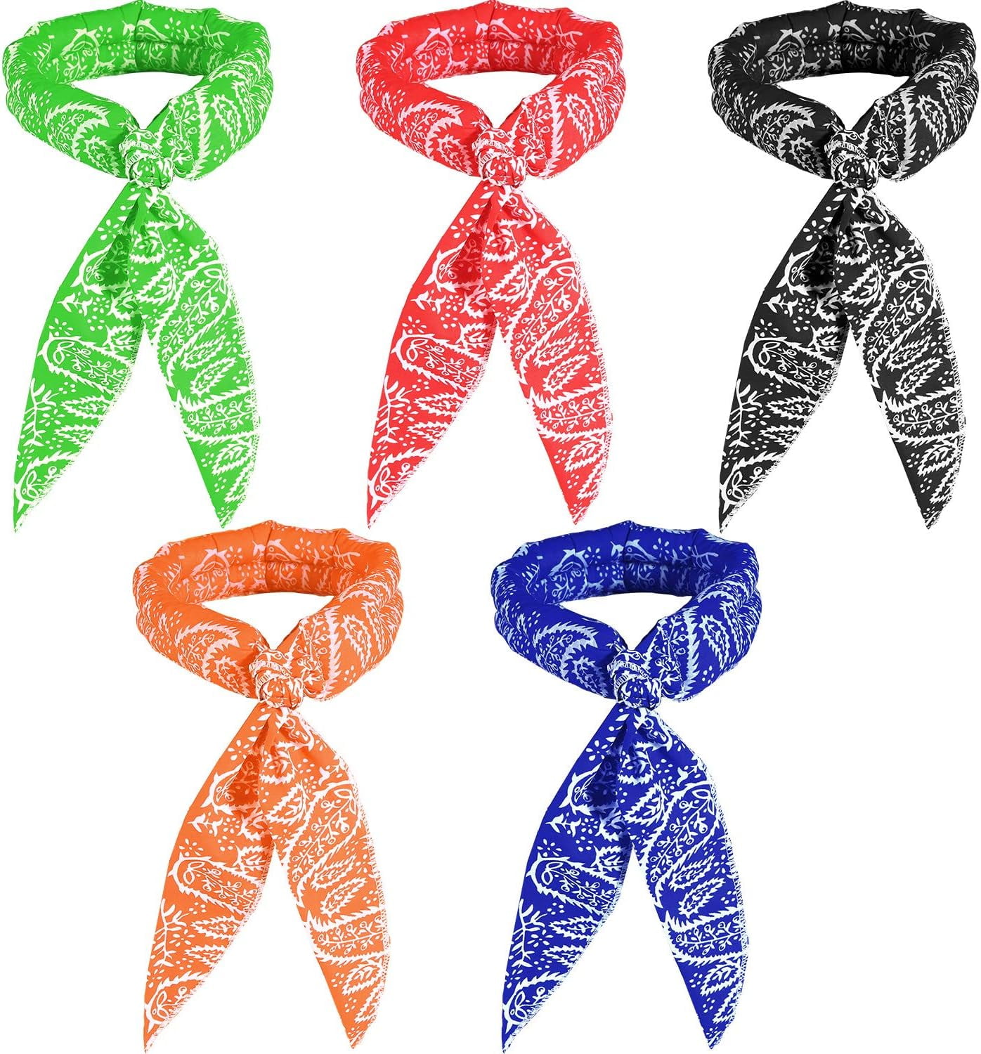 5 Pack Ice Cooling Wrap Scarf Cooling Bandana for Neck, Cooling Scarves ...