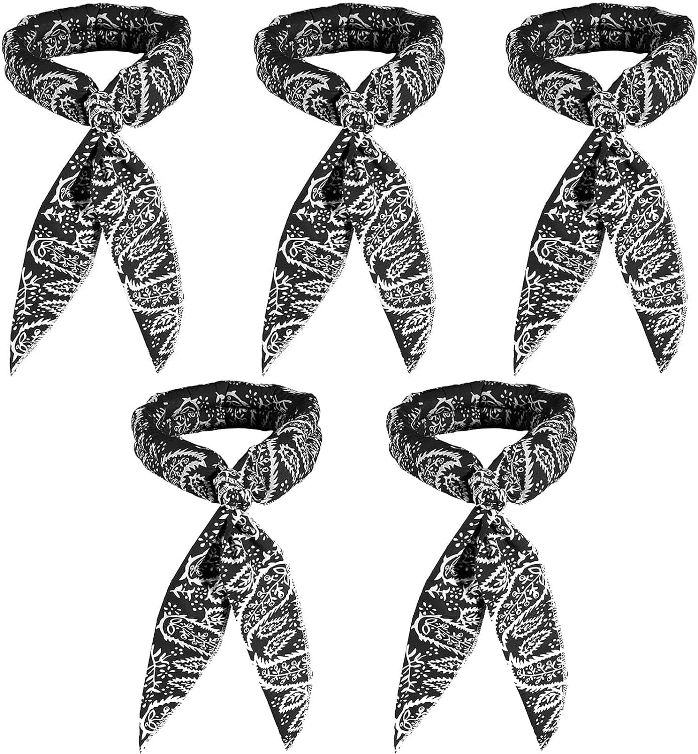 5 Pack Ice Cooling Wrap Scarf Cooling Bandana for Neck, Cooling Scarves ...
