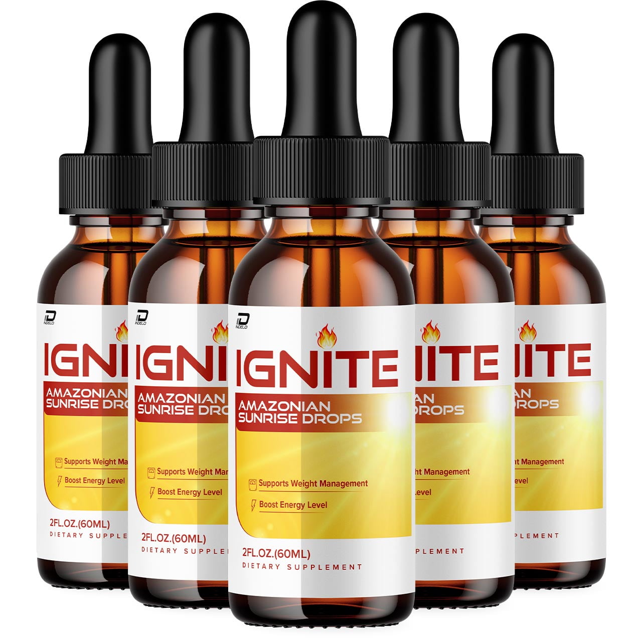 (5 Pack) Ignite Amazonian Sunrise Drops - Ignite Sunrise Drops Liquid Supplement, Ignite Drops ...