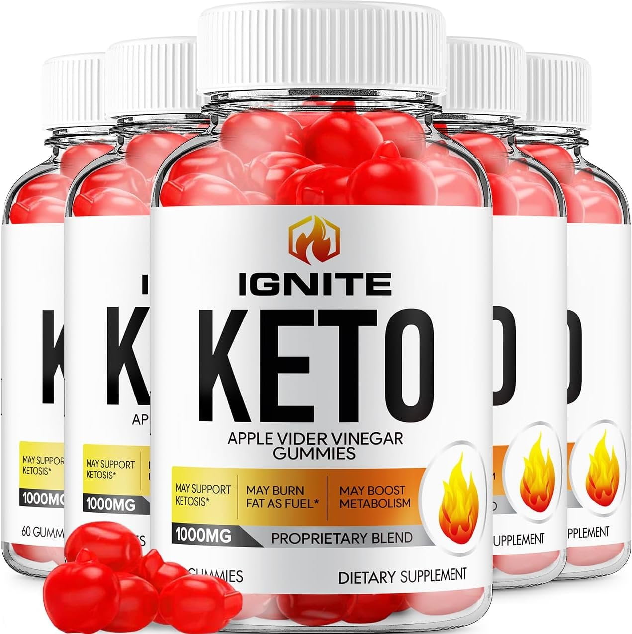 Ignite Keto ACV Gummies - Advanced Formula, B12, Beet Root, Dietary ...