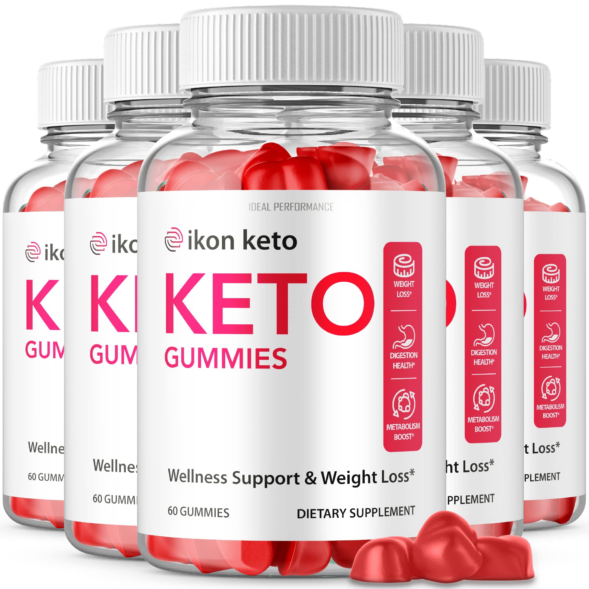 (5 Pack) Ikon Keto Gummies Ikon Keto ACV Gummies (300 Gummies ...