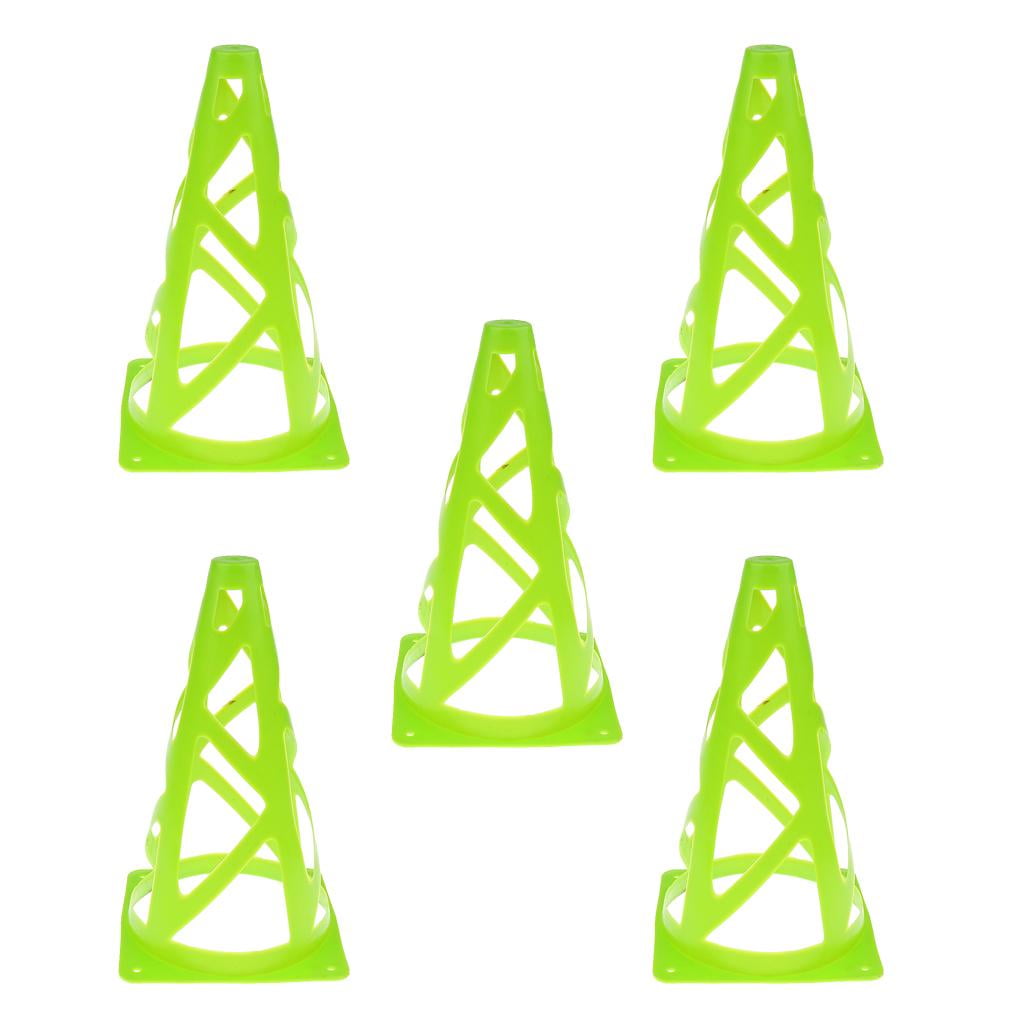 5 Pack Indoor/Outdoor Agility Cones sports for soccer Agility Drill ...