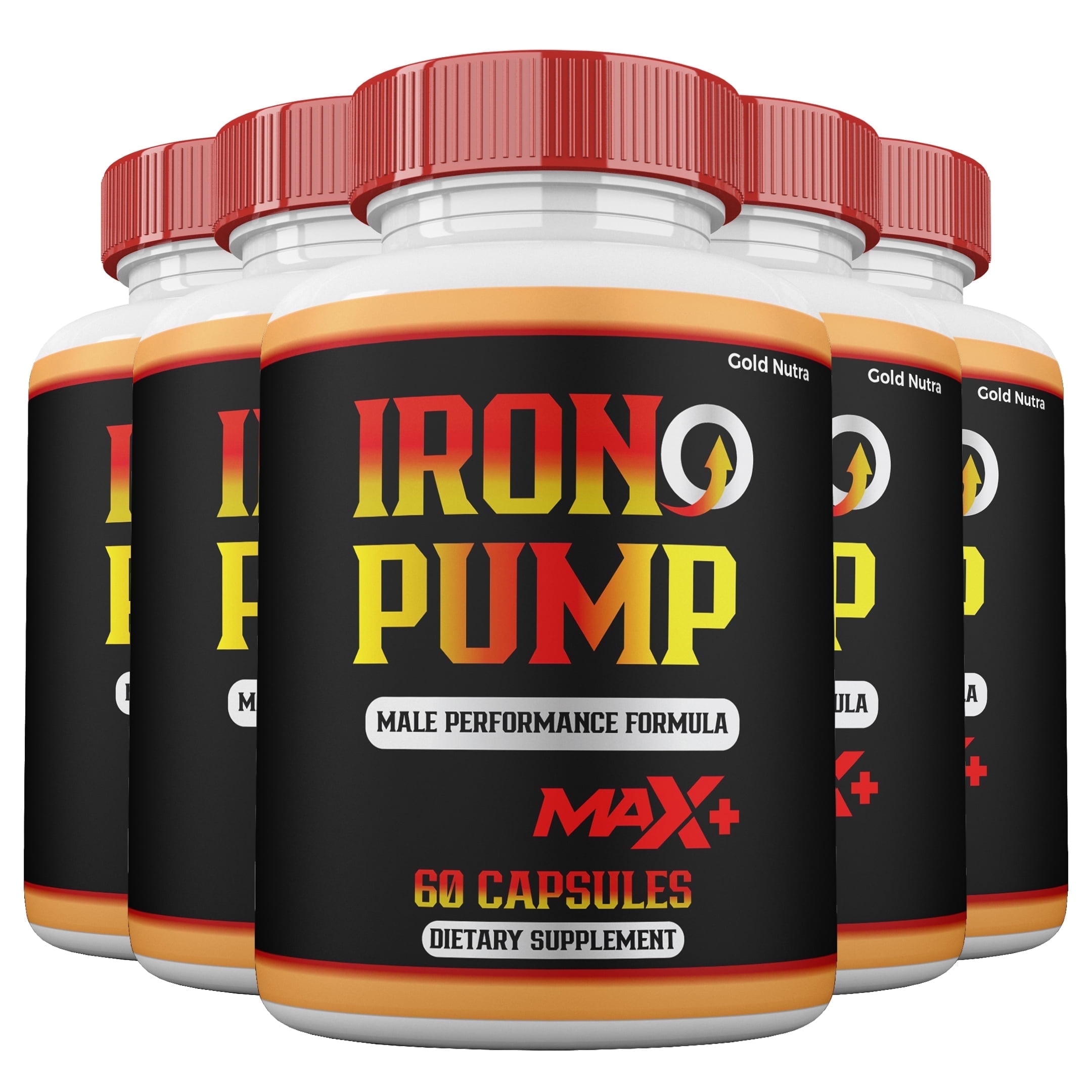(5 Pack) Iron Pump Max + Capsules for Men, Iron Pump Max+ ed Capsules ...