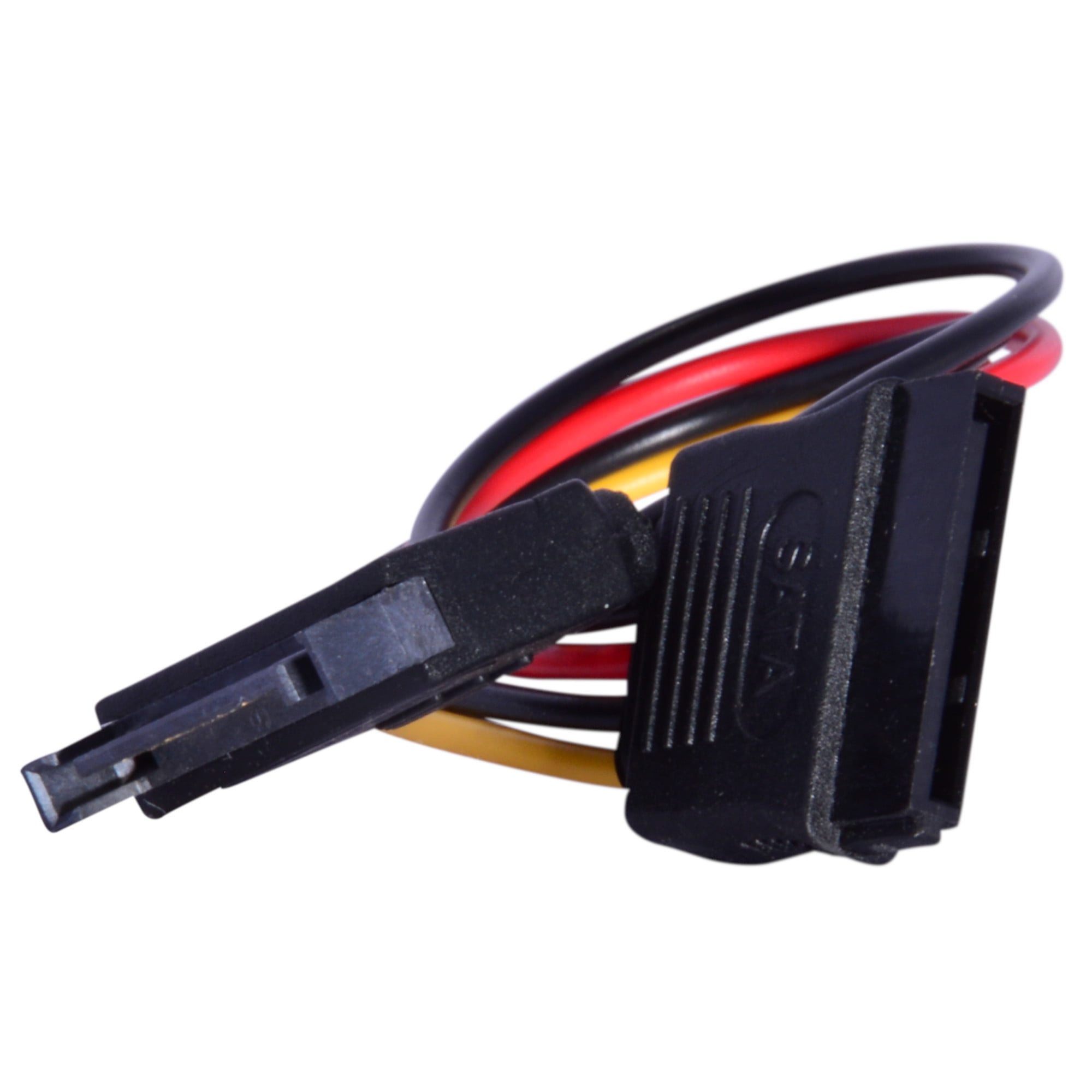 (5-Pack) JacobsParts 6" SATA Power 15-pin Male Female Extension Cable ...