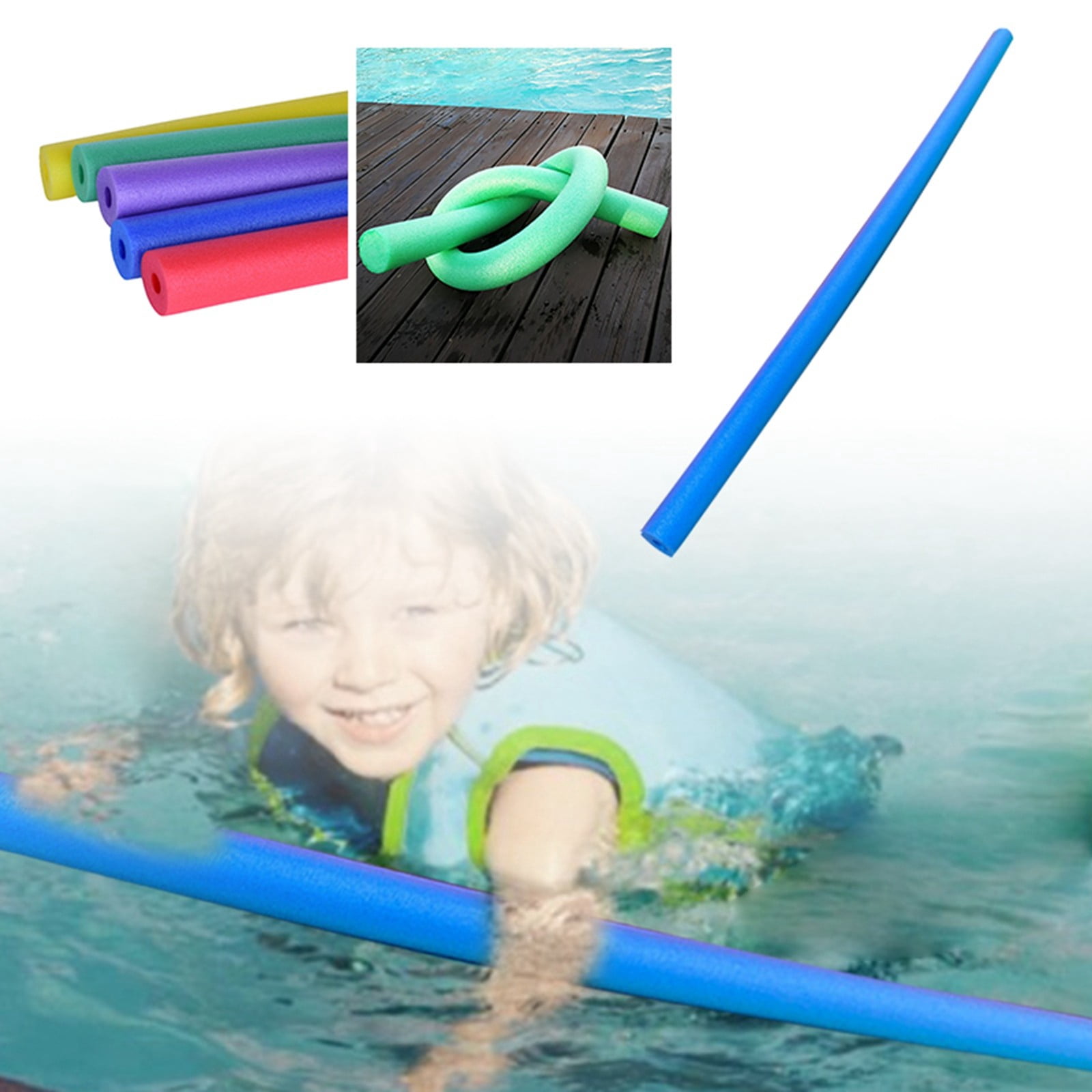 5 Pack Jumbo Pool Noodles Floating Pool Noodles Foam Tube Large Hollow ...