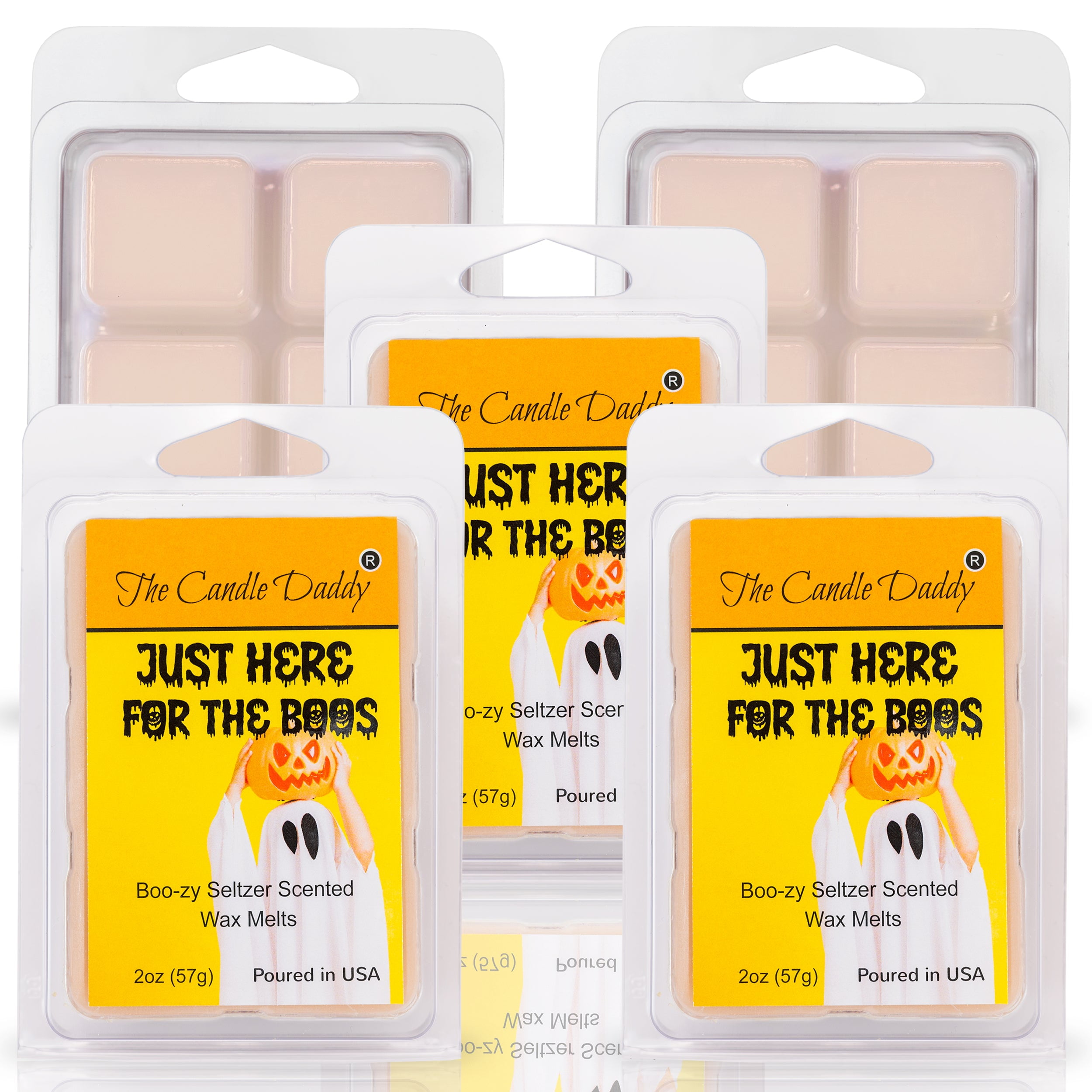 5 Pack - Just Here For The Boos - Boo-zy Seltzer Scented Wax Melt - 2 ...