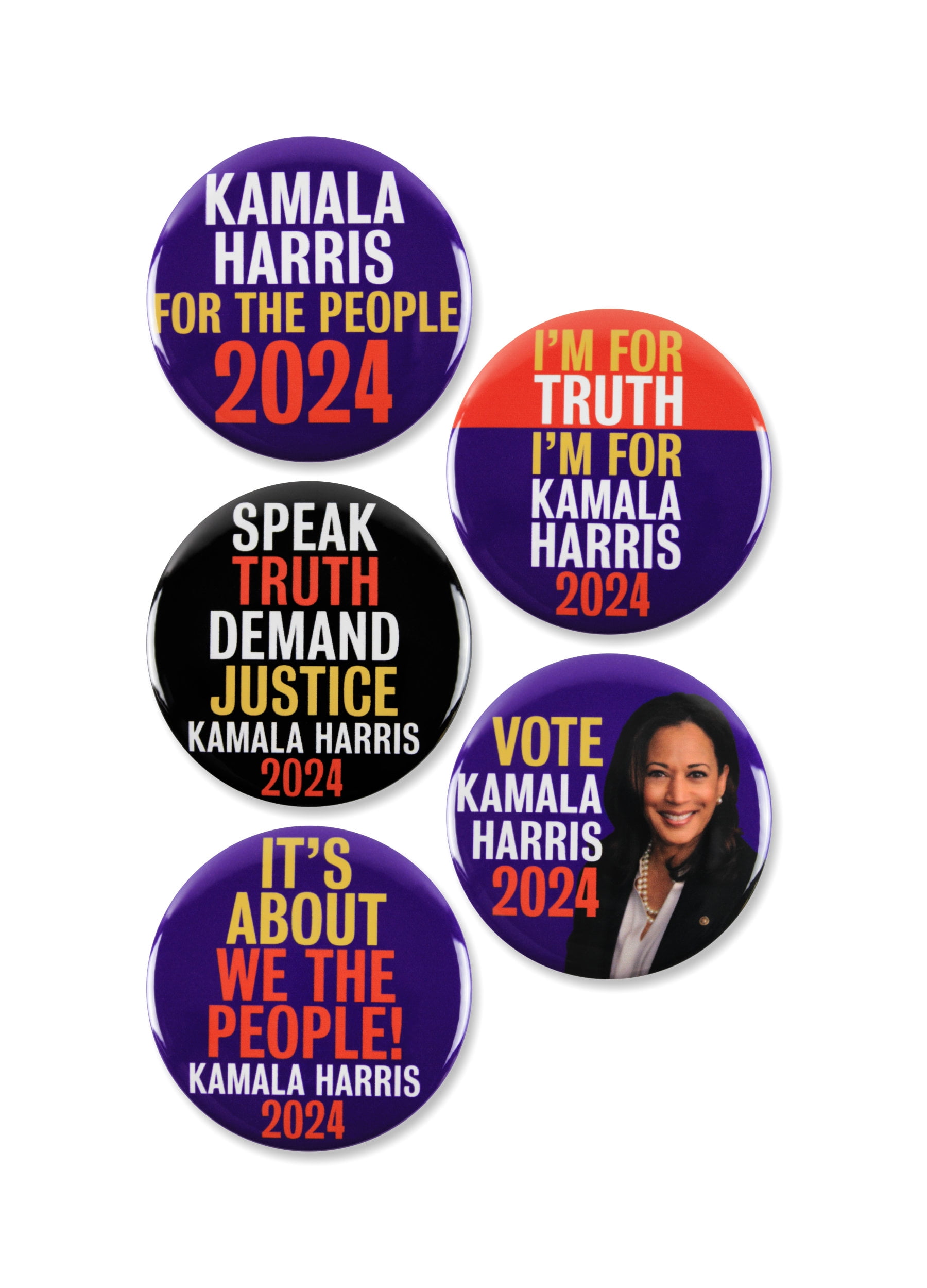 5 Pack - Kamala Harris For The People 2024 Political Election Campaign ...