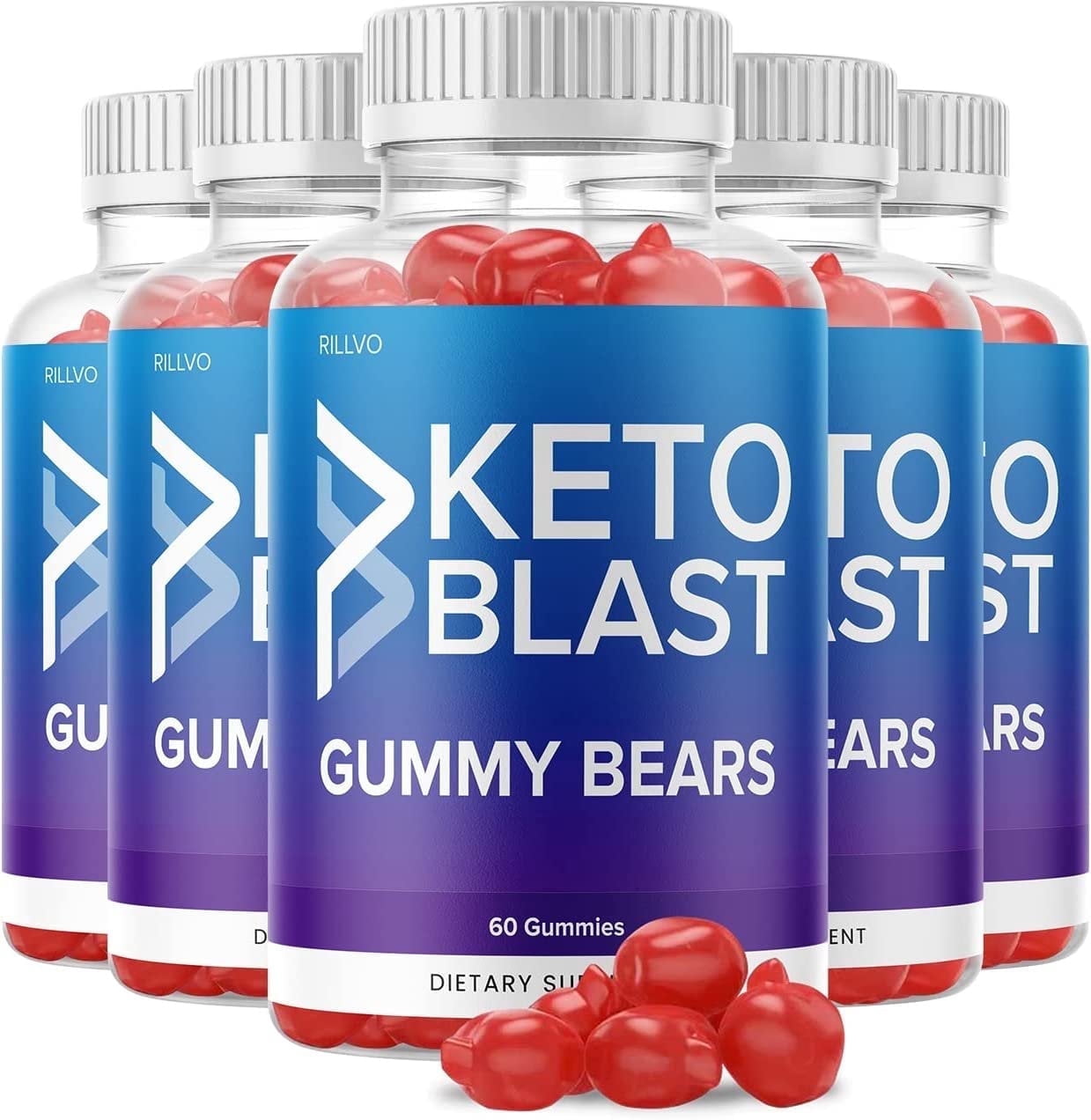 5 Pack Keto Blast Gummies Advanced Ketogenic Formula 300 Gummies ...