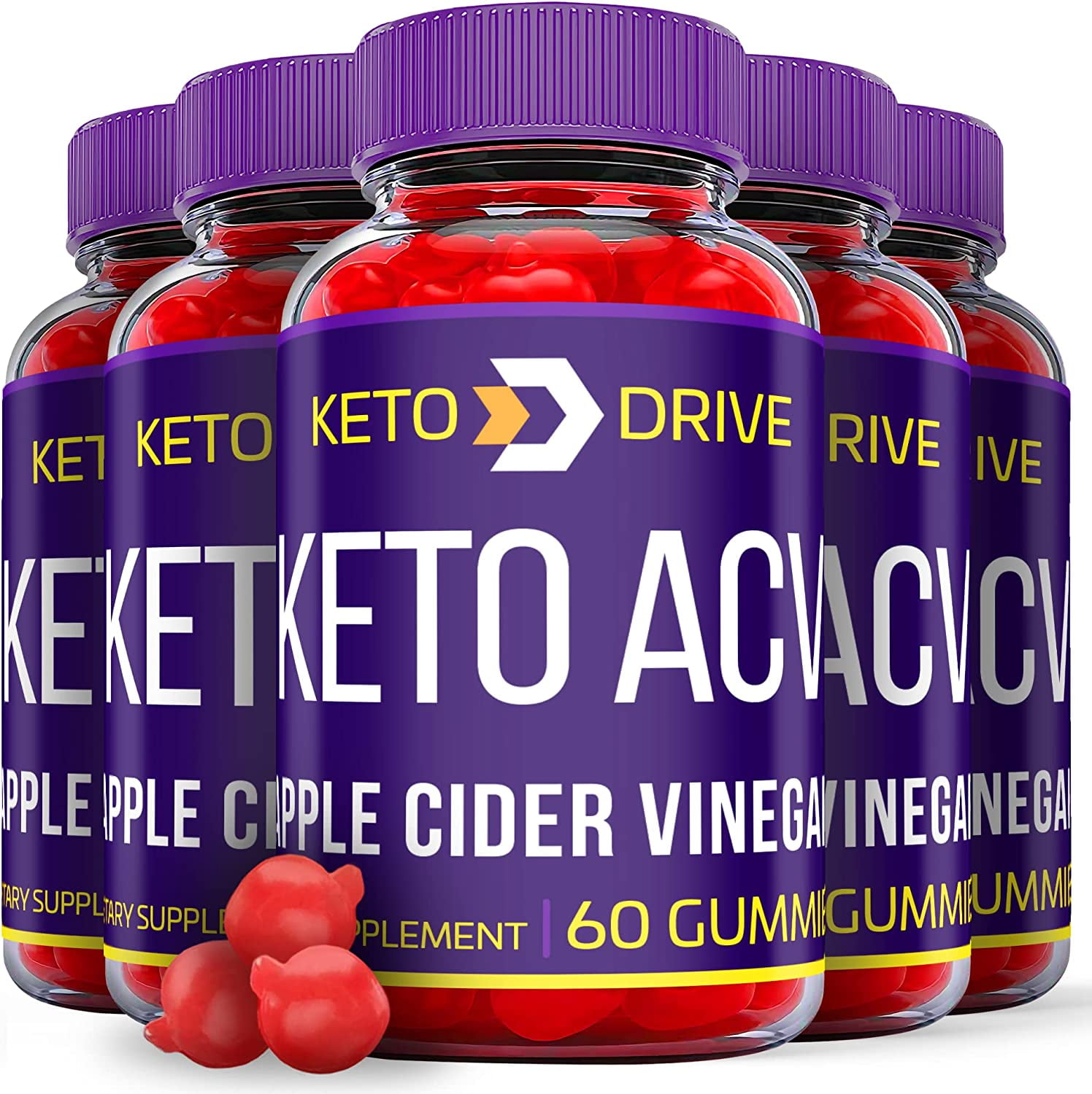 (5 Pack) Keto Drive Keto ACV Gummies - Supplement for Weight Loss ...