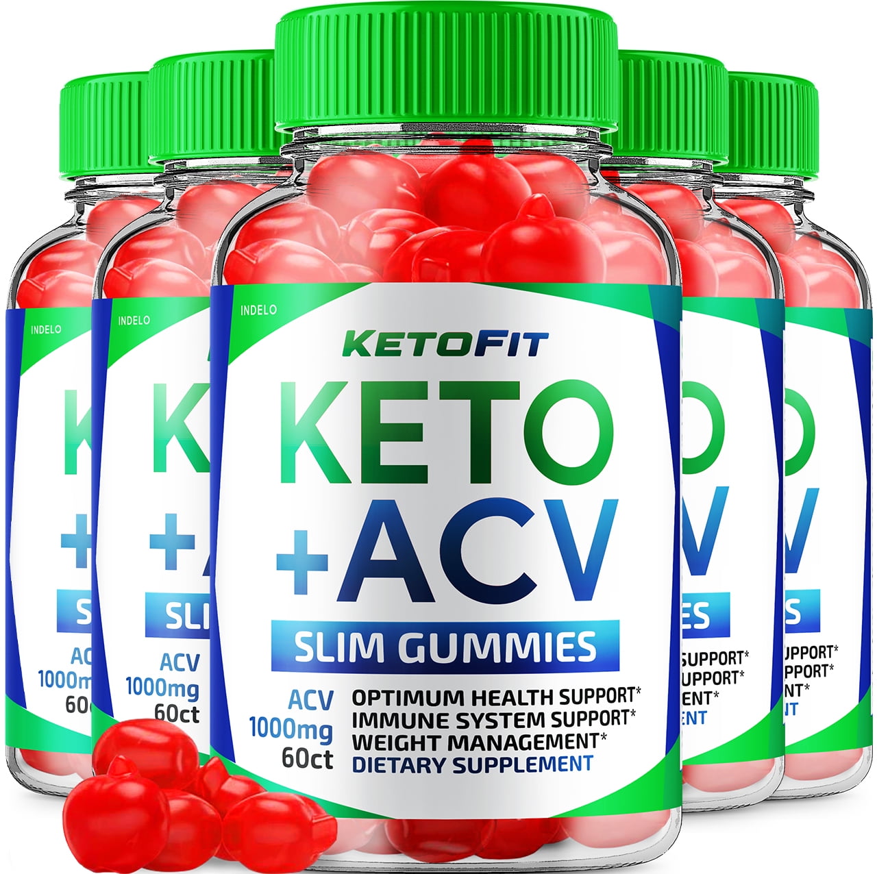 (5 Pack) Keto Fit ACV Gummies Advanced Weight Loss, Ketofit Gummies ...