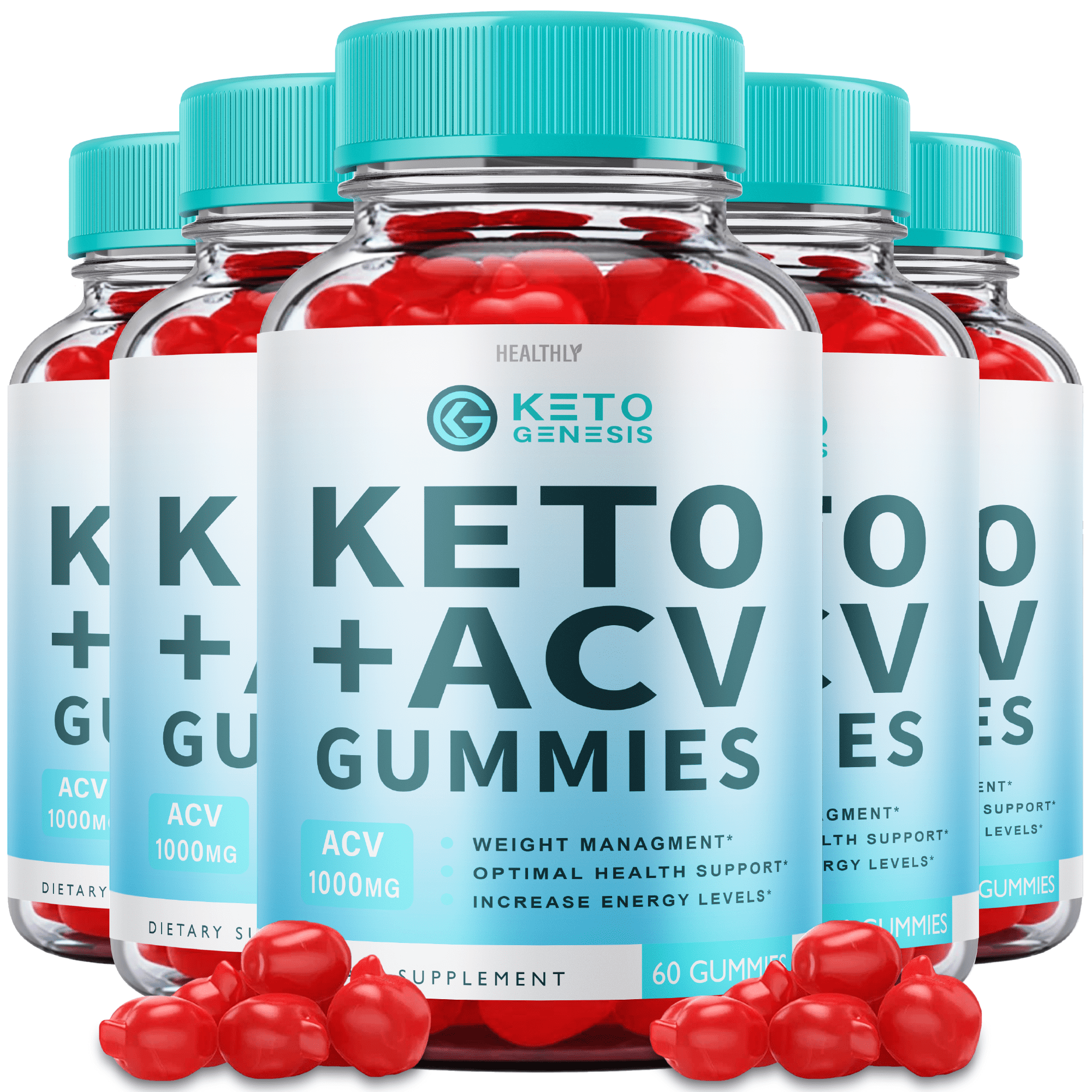 (5 Pack) Keto Genesis Keto ACV Gummies, Keto Genesis Keto Gummies, Keto ...