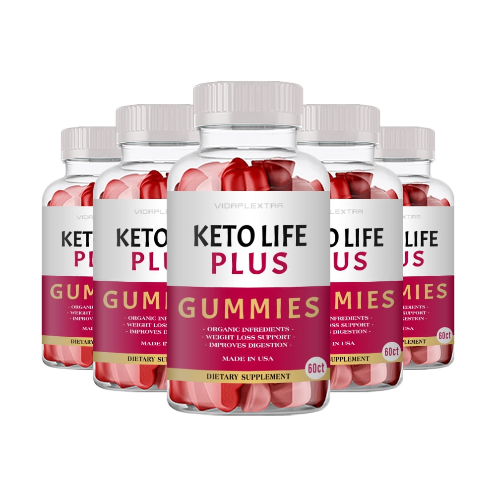 (5 Pack) Keto Life Plus Gummies - Keto Life Plus Digestion Support - Walmart.com