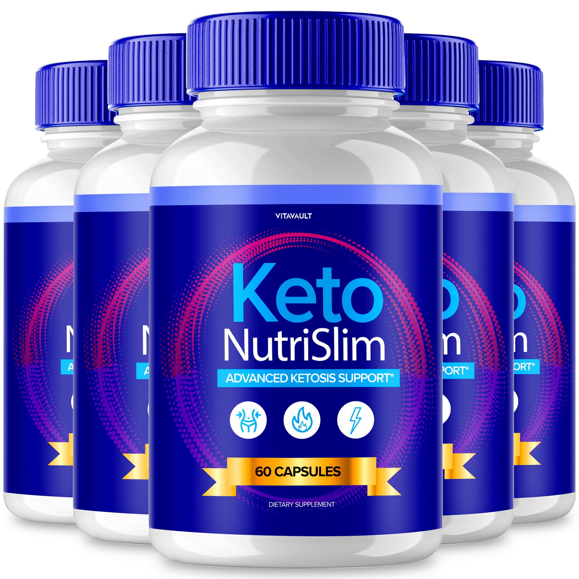 (5 Pack) Keto NutriSlim Gummies, Stimulate Ketosis & Support Weight ...