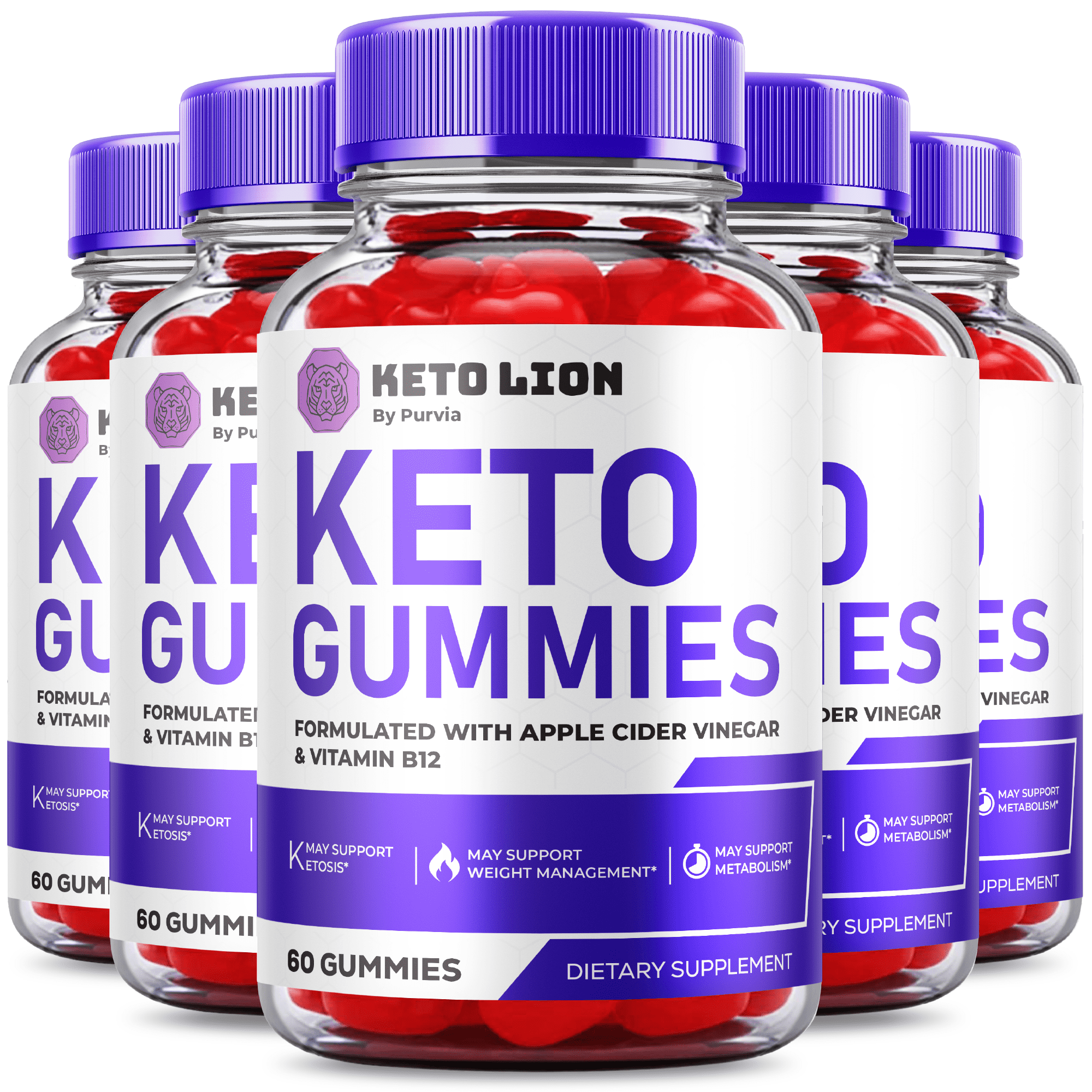 (5 Pack) KetoLion Gummies, Official Keto Lion ACV Gummies, KetoLion ...