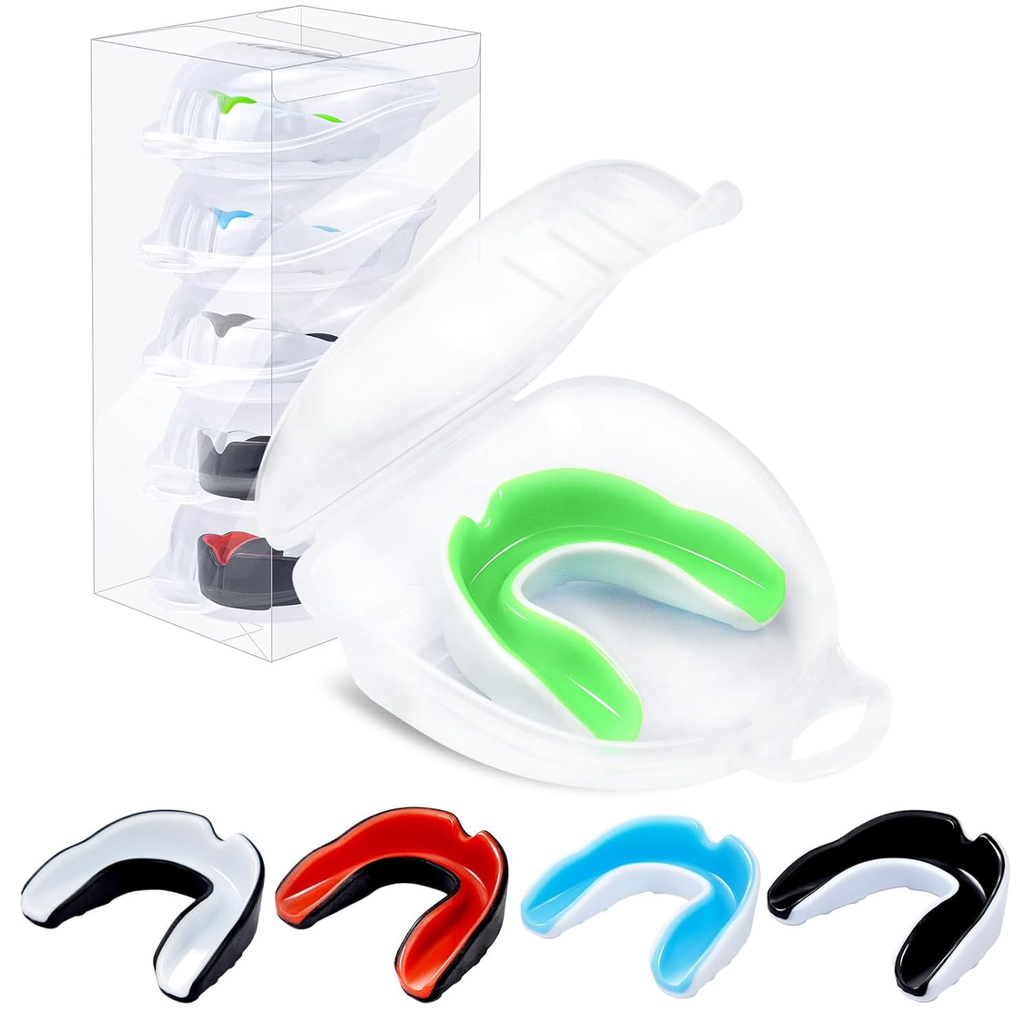 5 Pack Kid Mouth Guard BPA Free Toddler for Boy Girl with Portable Cae ...