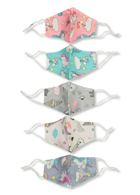 Orly (6 Pack) 100% Cotton Reusable Kids Face Masks Covering Eco ...