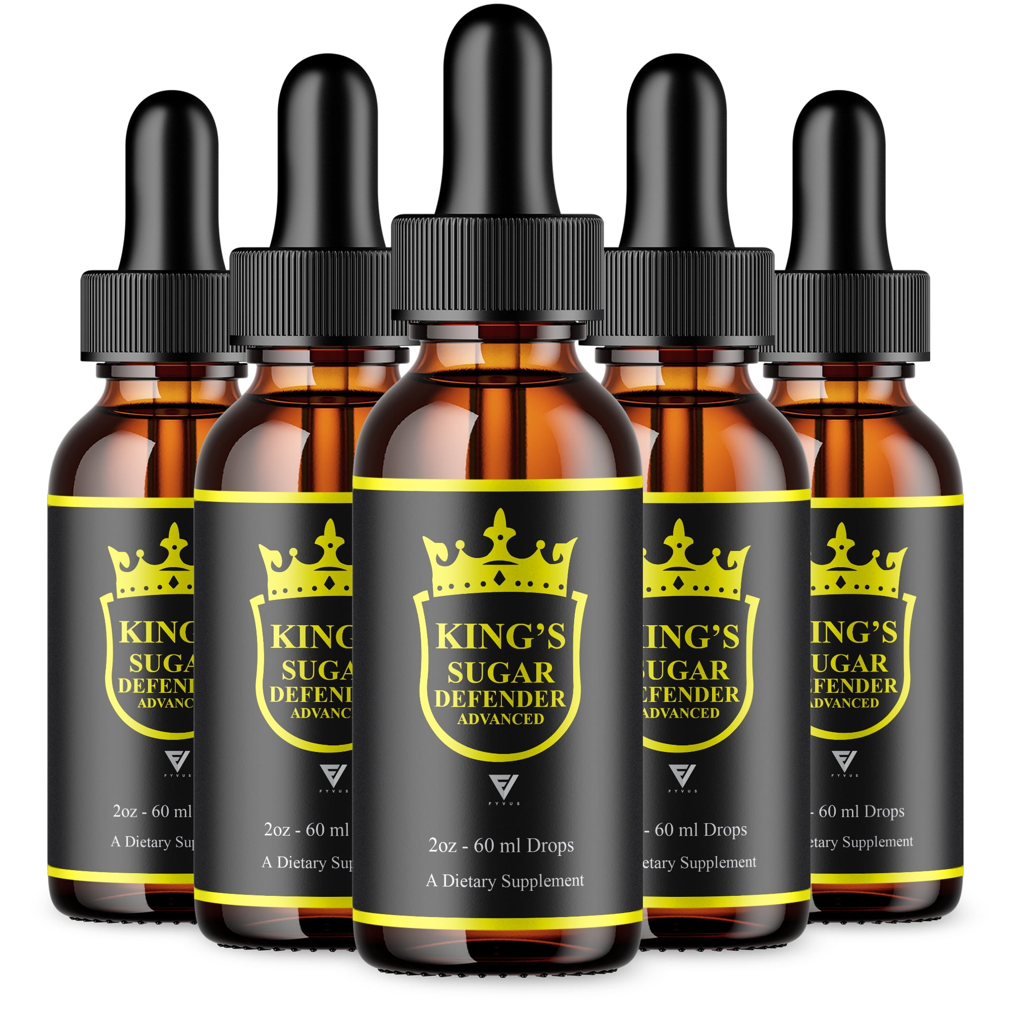 (5 Pack) Kings Sugar Defender Drops, Kings Sugar Defender Liquid ...