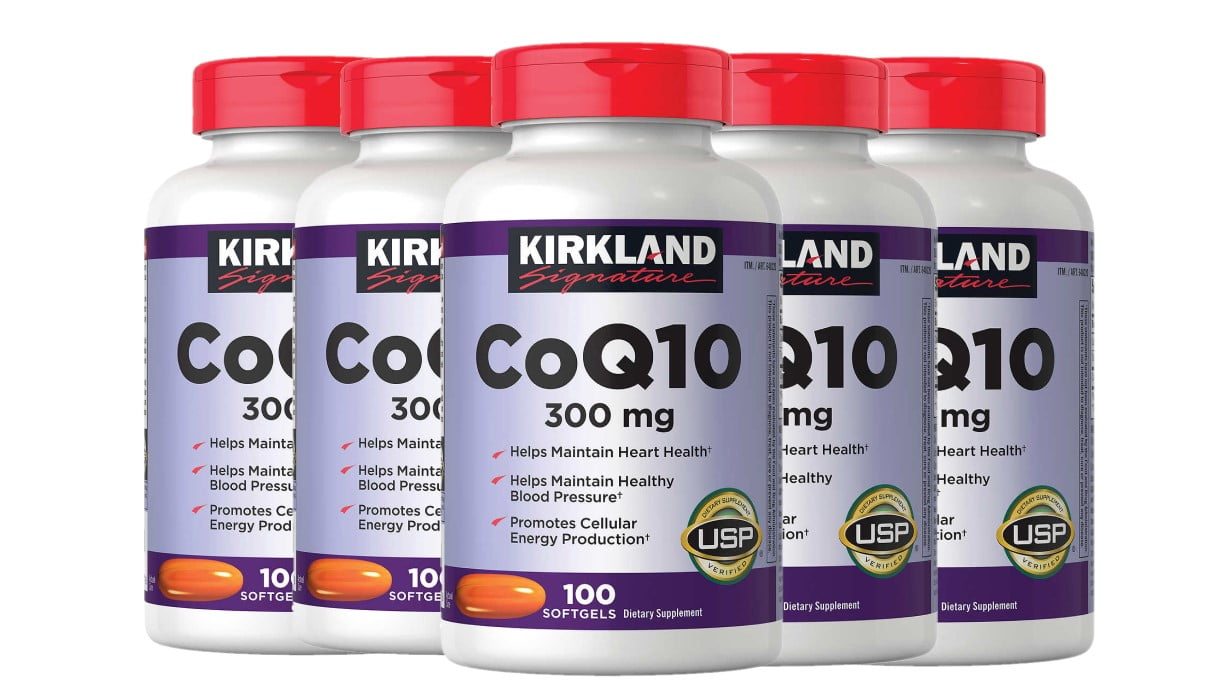 5 Pack | Kirkland Signature CoQ10 300 mg., 100 Softgels - Walmart ...