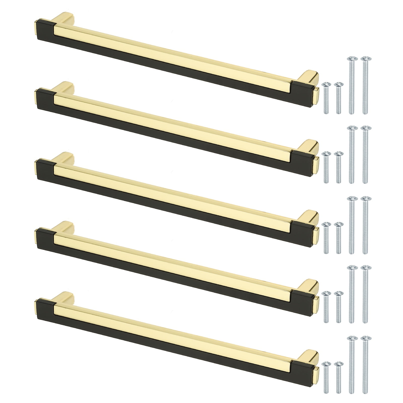 5 Pack Kitchen Cabinet Pulls, 8.6 Inch Single Hole Dresser Handles and ...