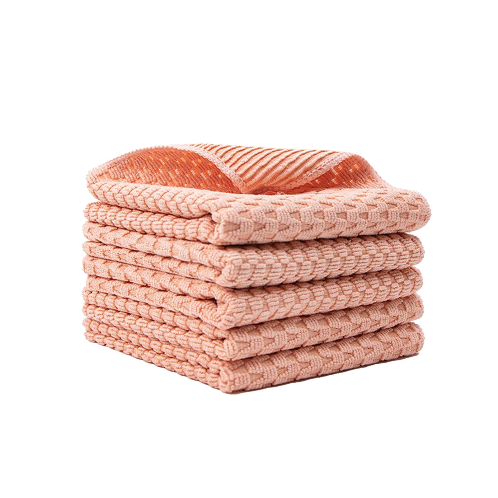 5 Pack Kitchen Dish Cloths, Texture Design Ultra Soft Absorbent Dish ...
