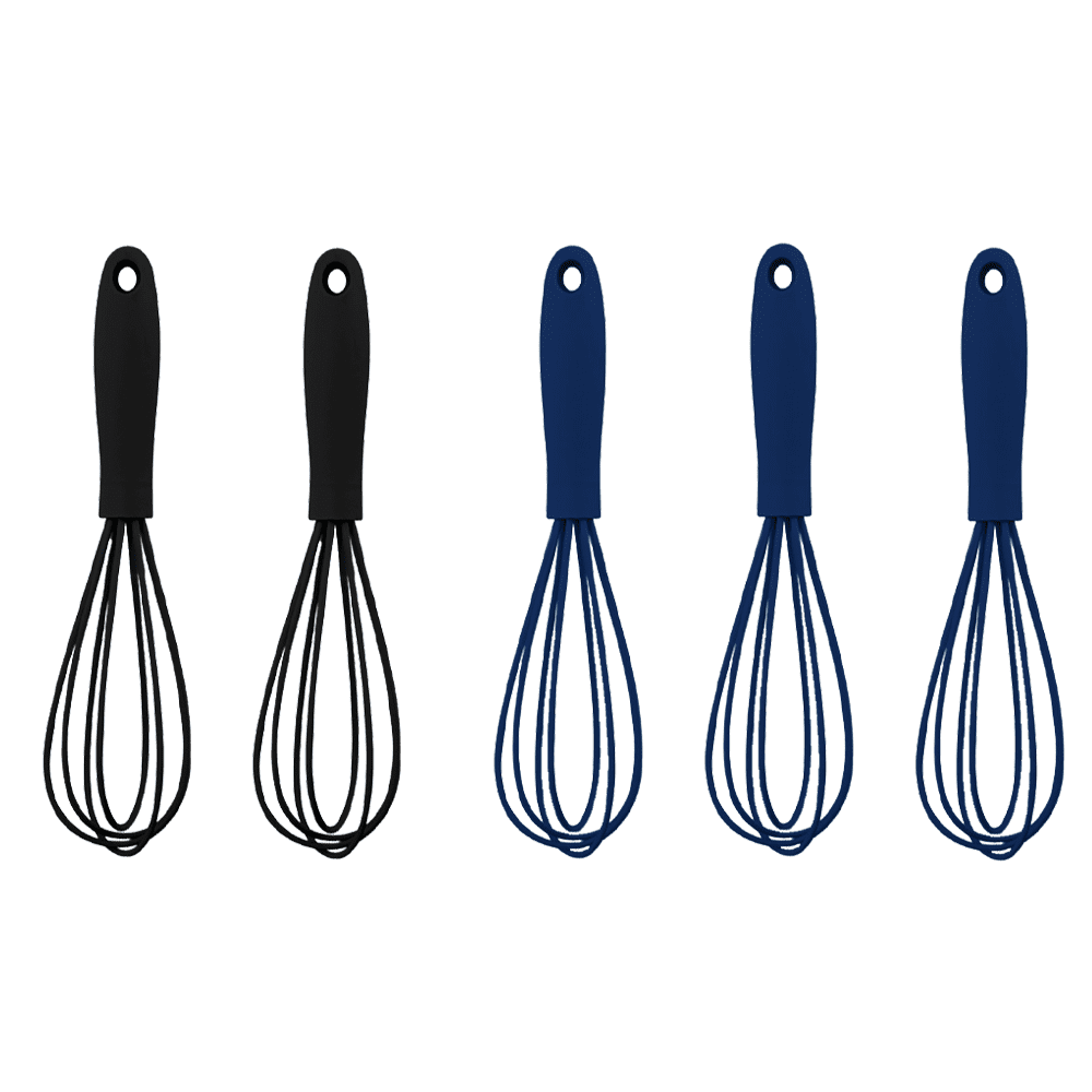 5 Pack Kitchen Small Whisks Set, Egg Beater for Cooking Blending ...
